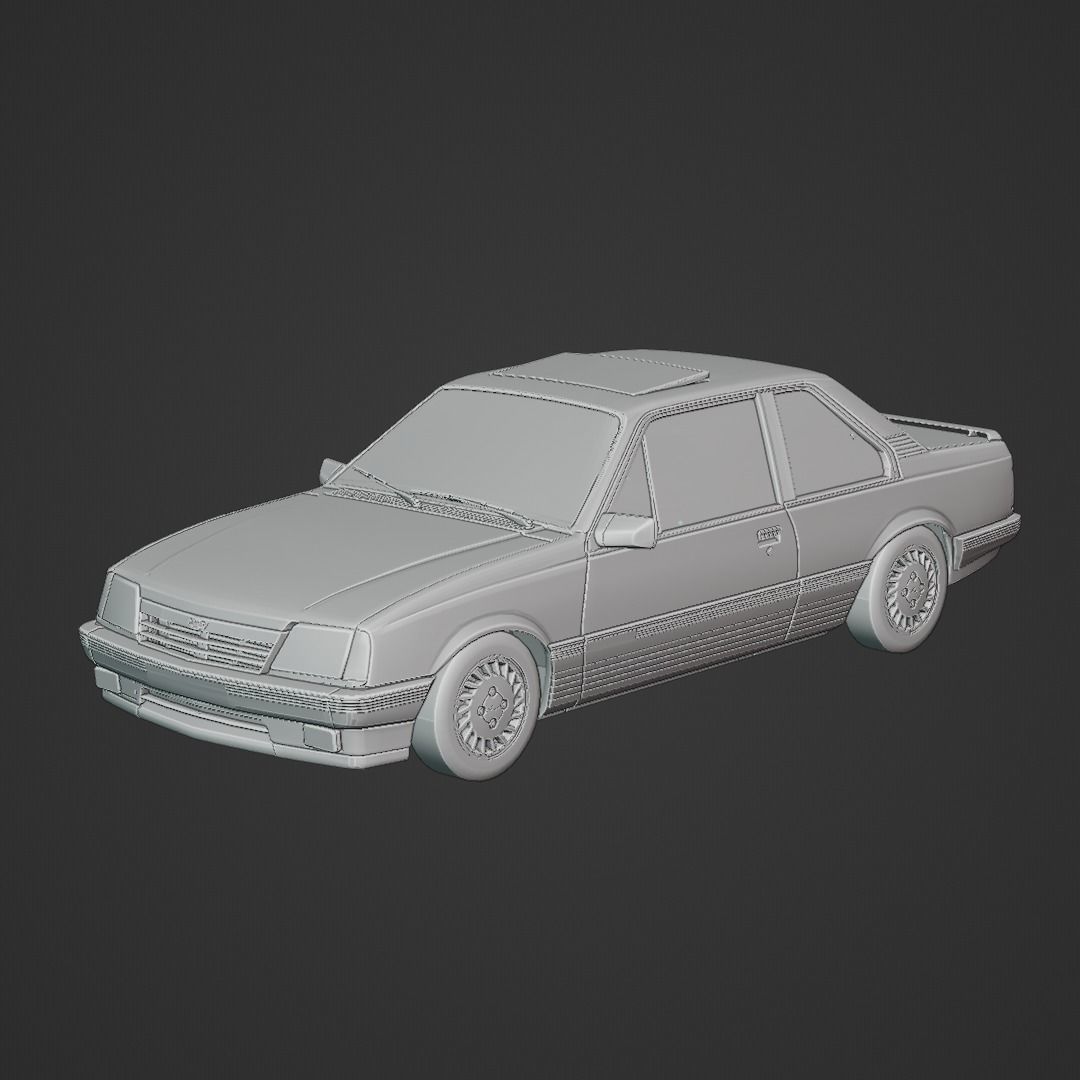 3D model Chevrolet Monza Classic SE 500EF 1990 VR / AR / low-poly ...
