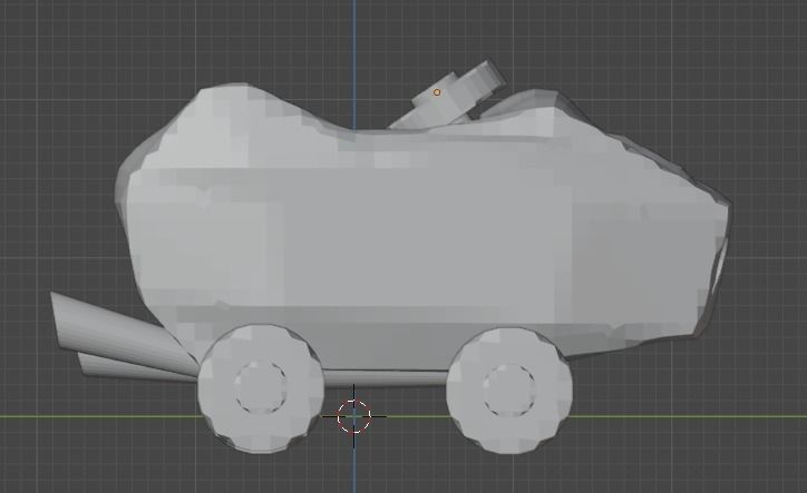 wacky races look like - the boulder mobile 3D model 3D printable | CGTrader