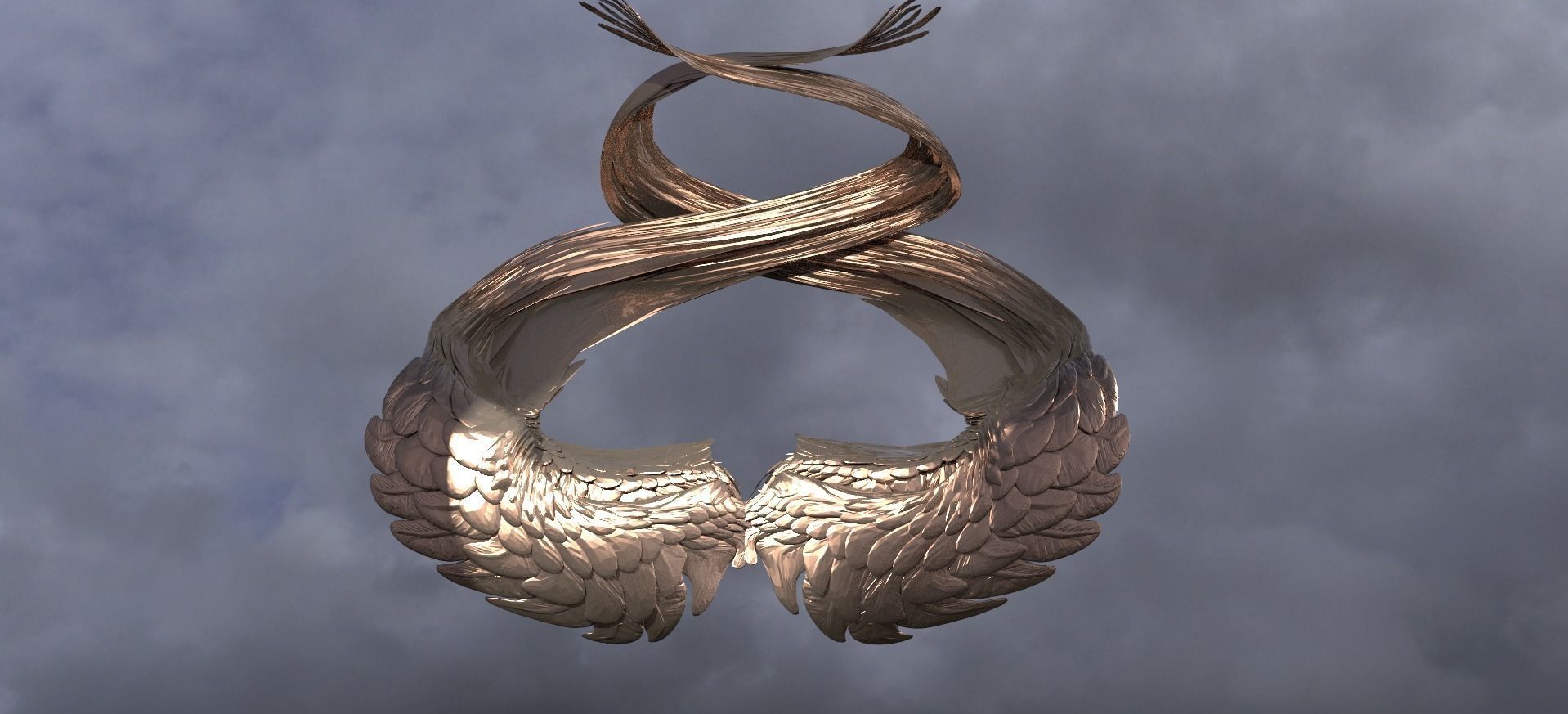 Wind Elements Wings Collection 3D model | CGTrader