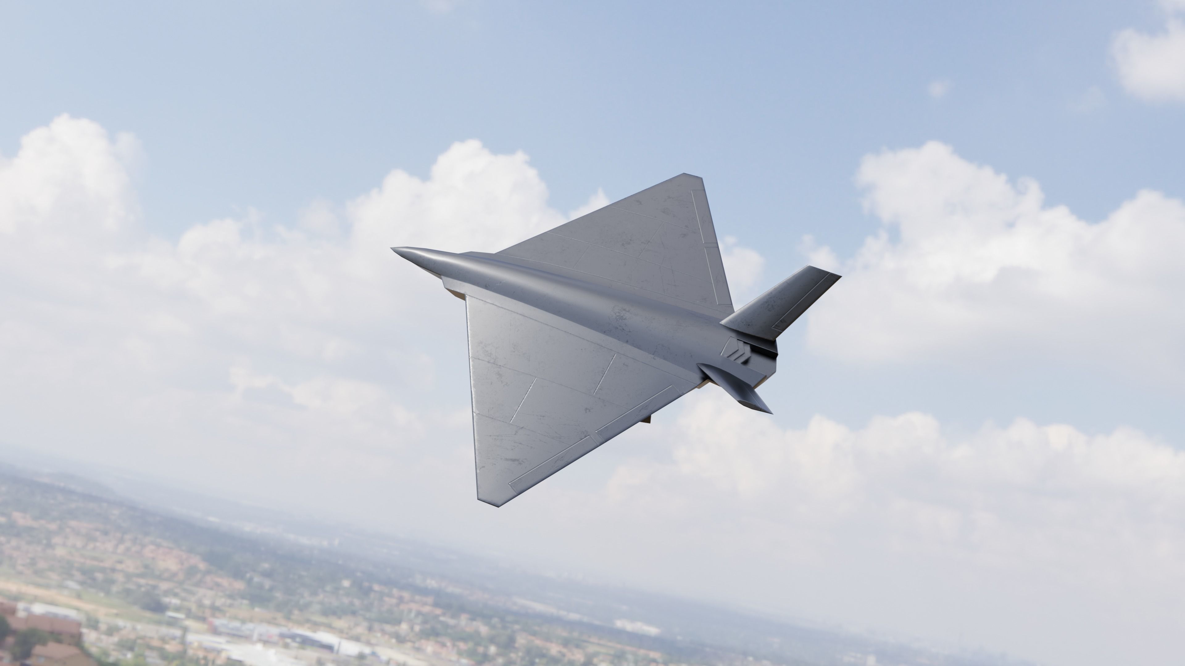 3D model FL-71 Chinese Fighter Drone VR / AR / low-poly | CGTrader
