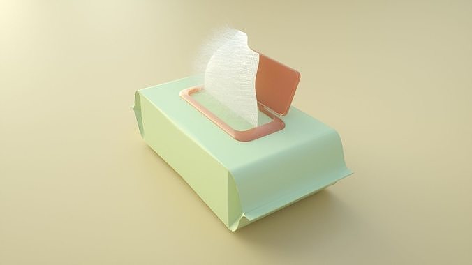 Wet wipes and household utensils 3D model | CGTrader