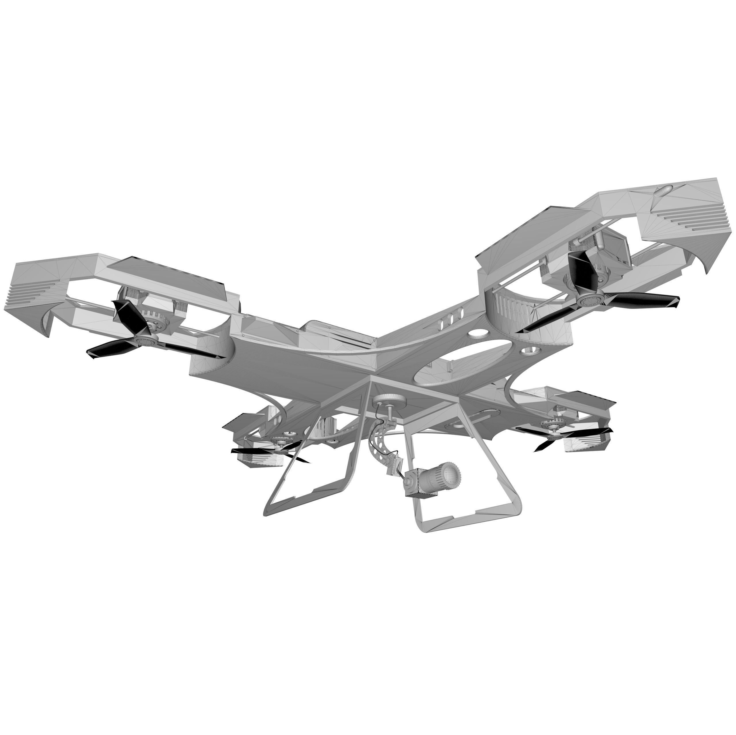 DRONE AND CAMERA 3D model | CGTrader