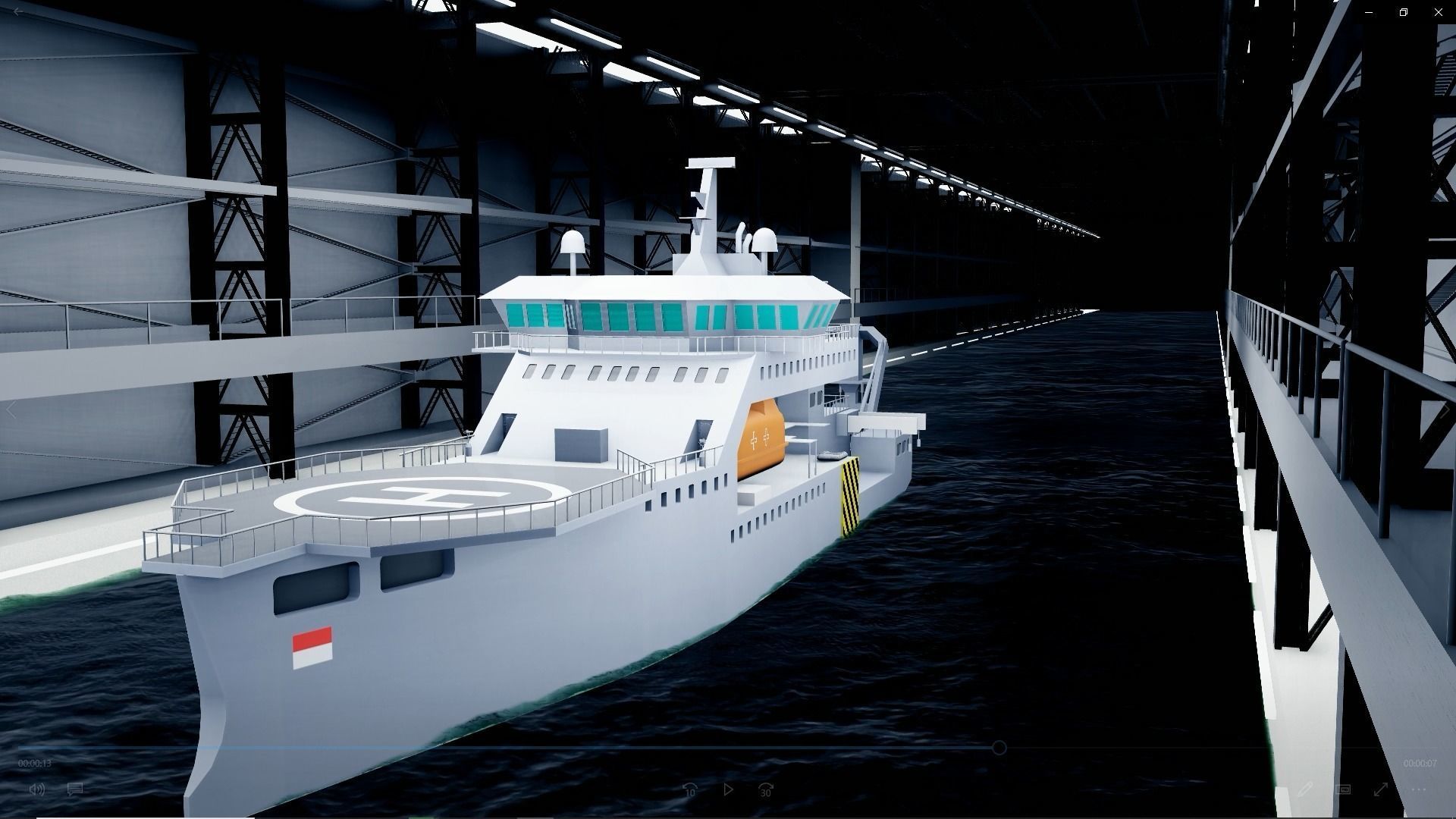 SUBMARINE RESCUE SUPPORT VESSEL 3D model | CGTrader