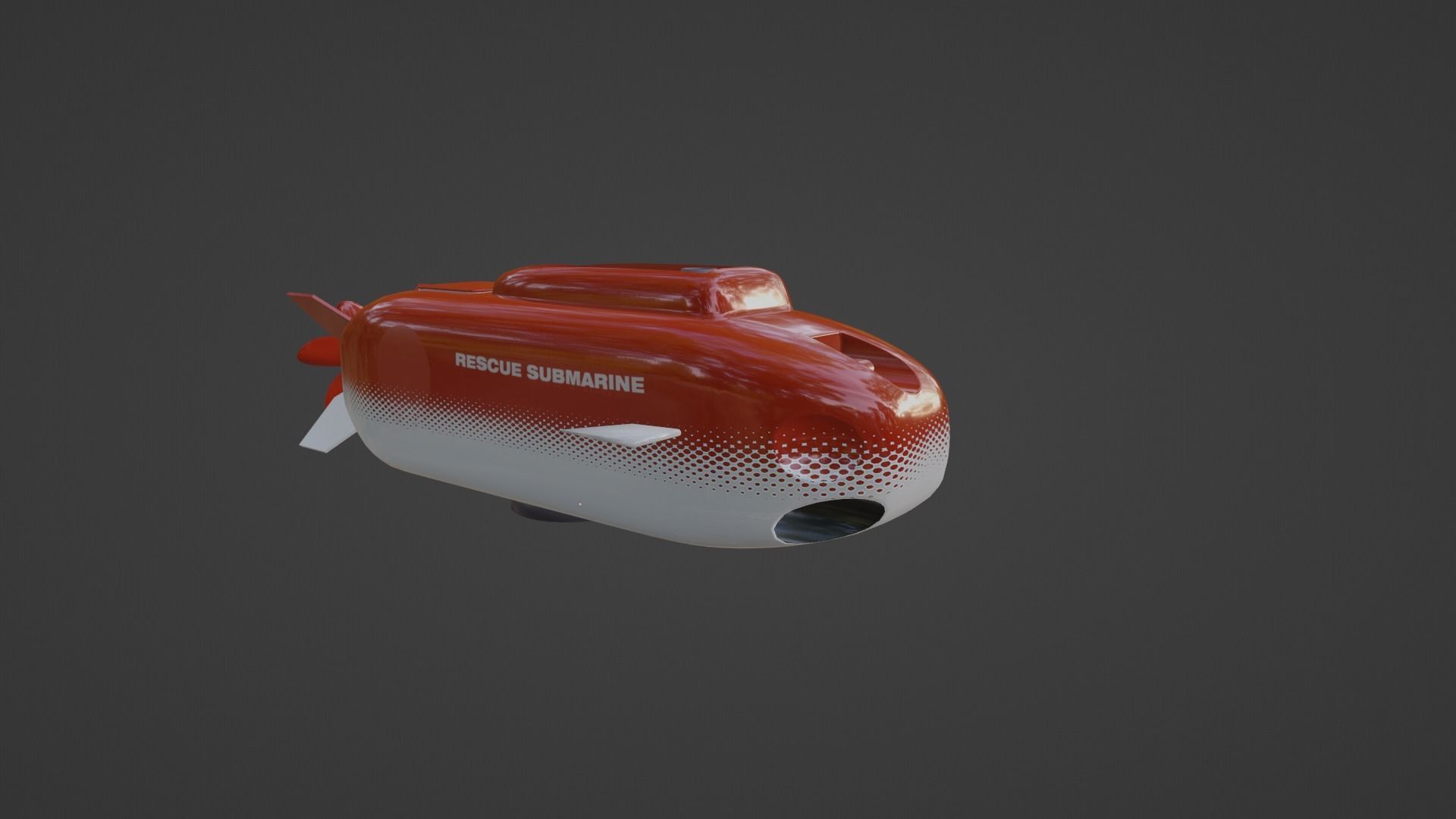 RESCUE SUBMARINE 3D model | CGTrader