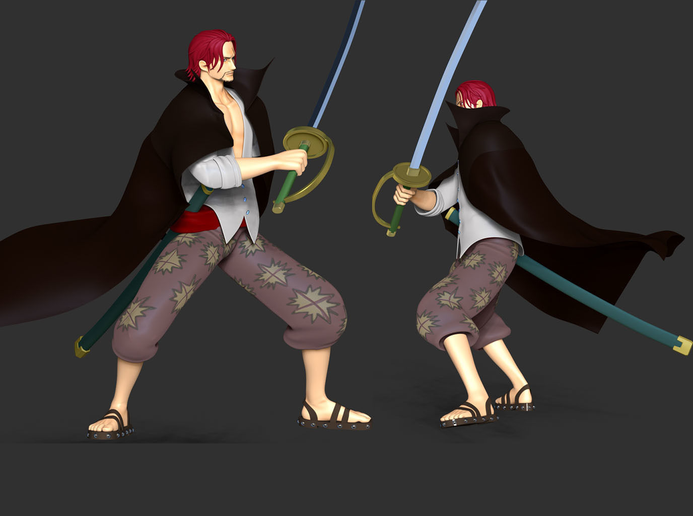 One Piece - Shanks 3D model 3D printable | CGTrader