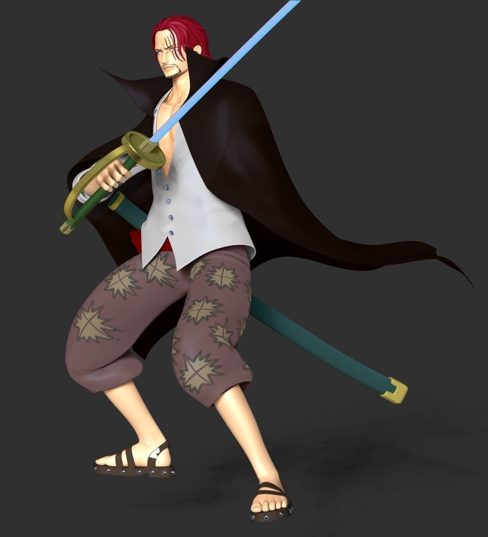 One Piece - Shanks 3D model 3D printable | CGTrader