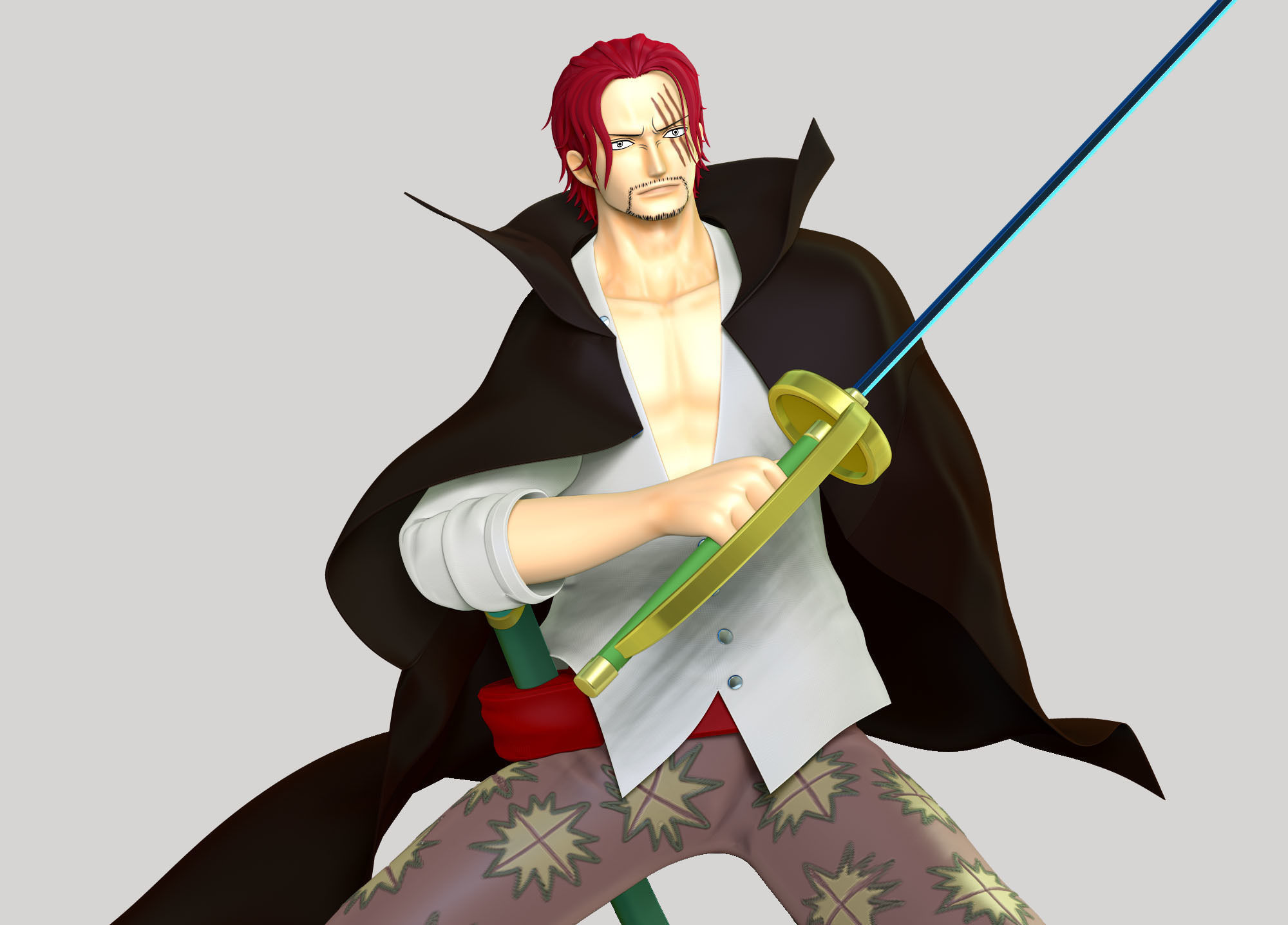 One Piece - Shanks 3D model 3D printable | CGTrader