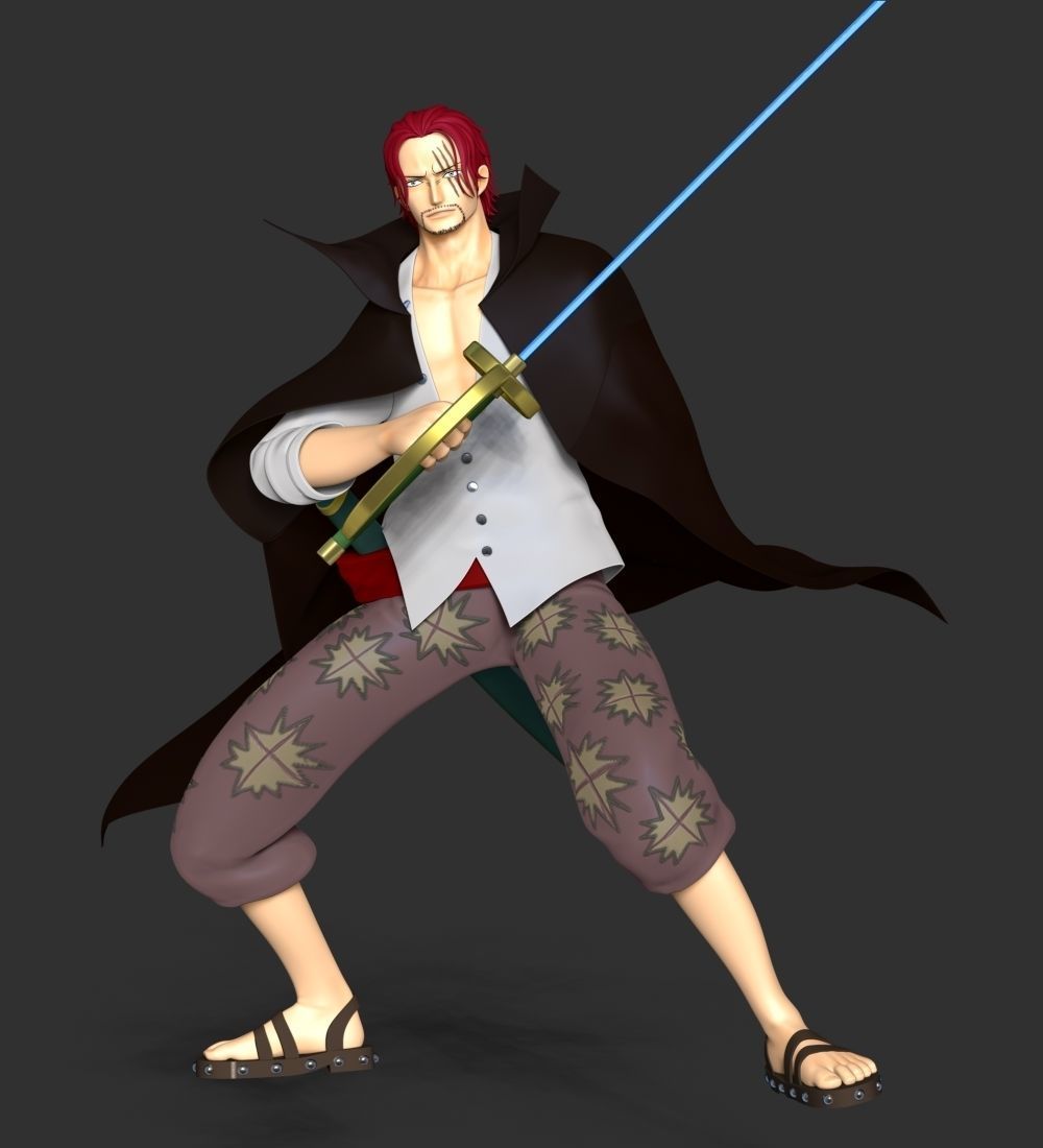 One Piece - Shanks 3D model 3D printable | CGTrader