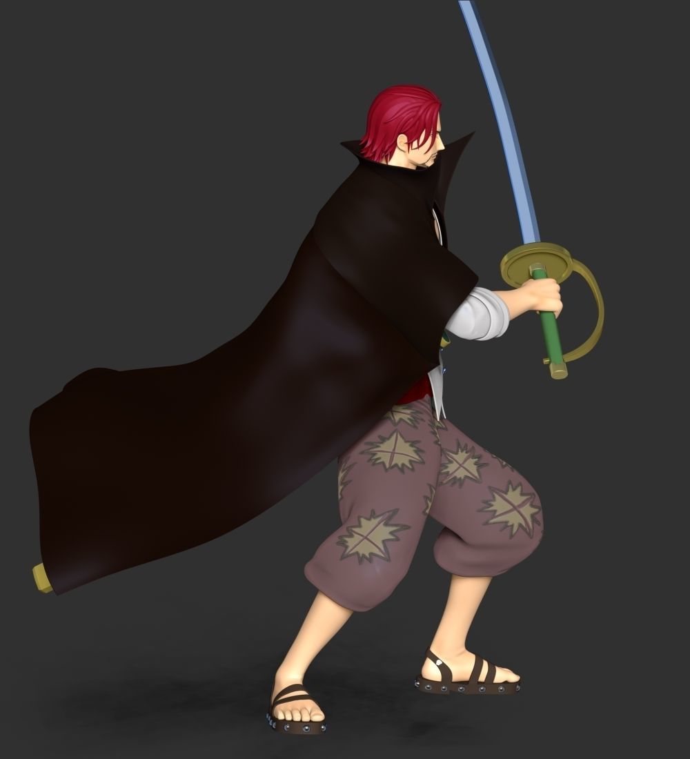 One Piece - Shanks 3D model 3D printable | CGTrader