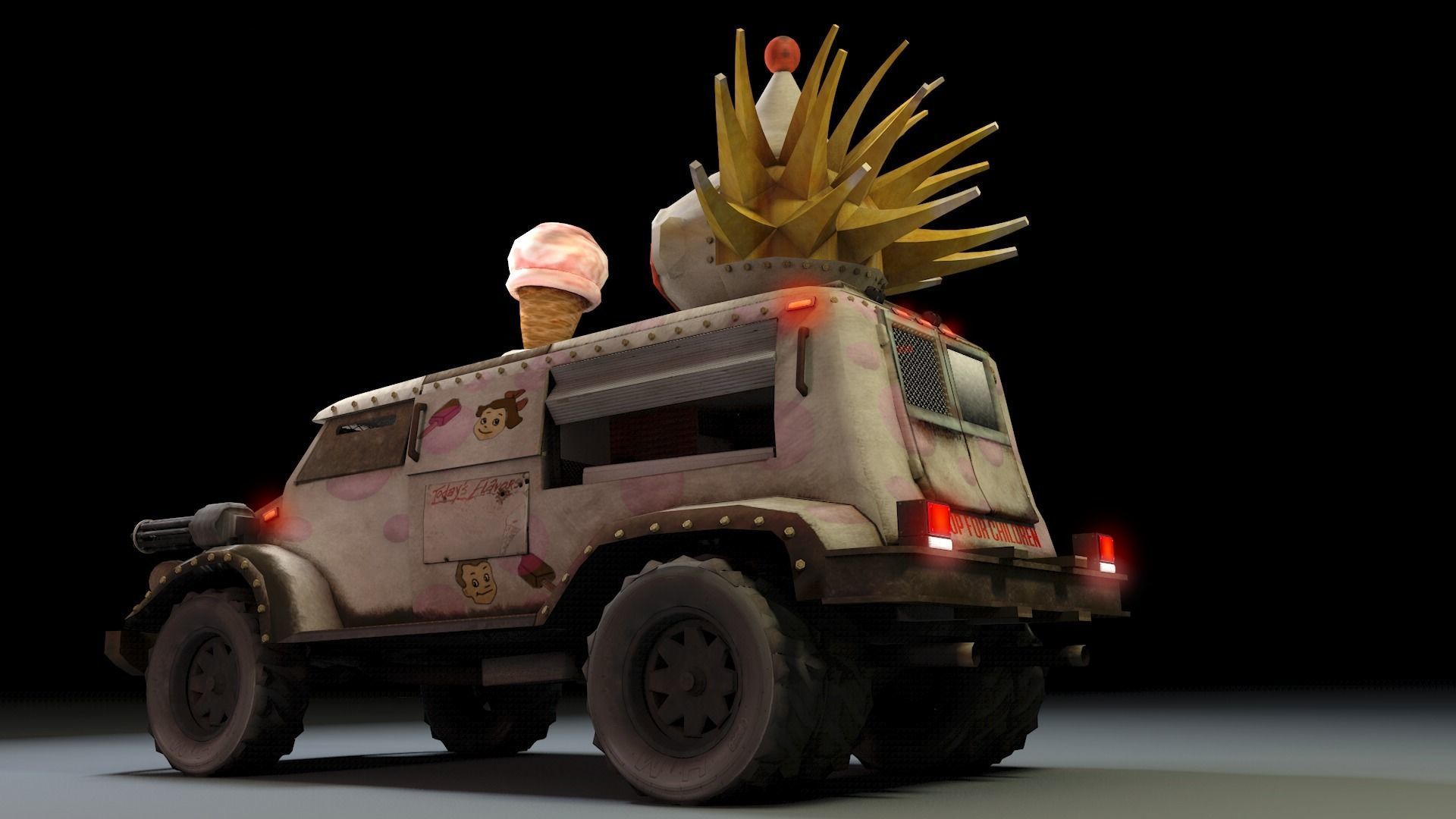 Sweethtooth Twisted Metal Black HD 3D model | CGTrader