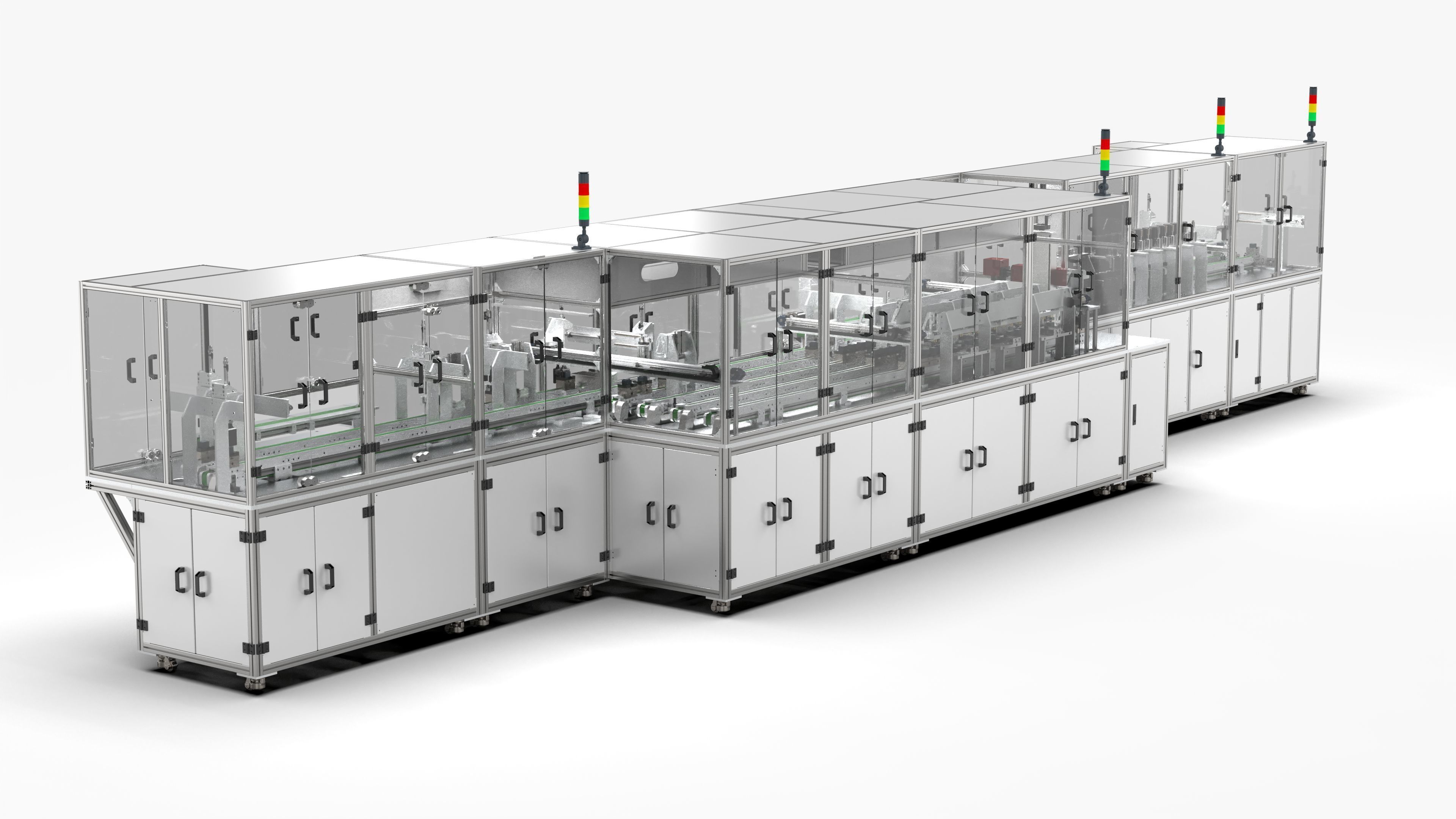Transformer Shaping Test Sorting Production Line 3D model | CGTrader