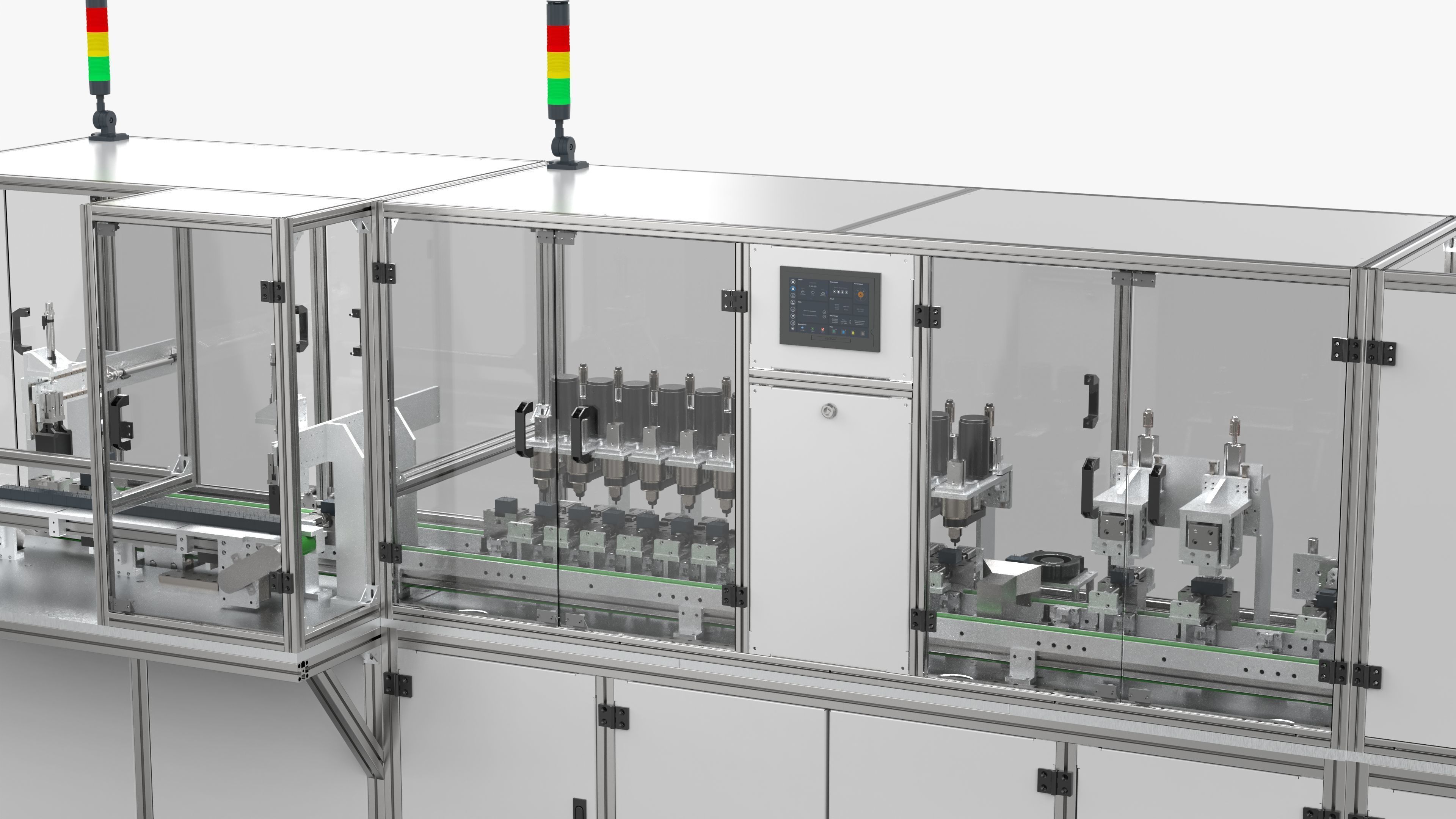 Transformer Shaping Test Sorting Production Line 3D model | CGTrader