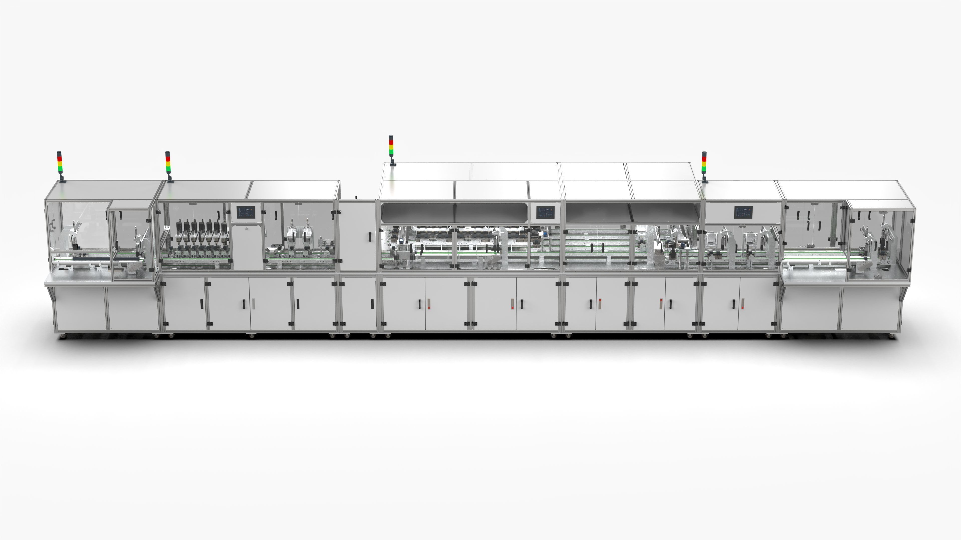 Transformer Shaping Test Sorting Production Line 3D model | CGTrader