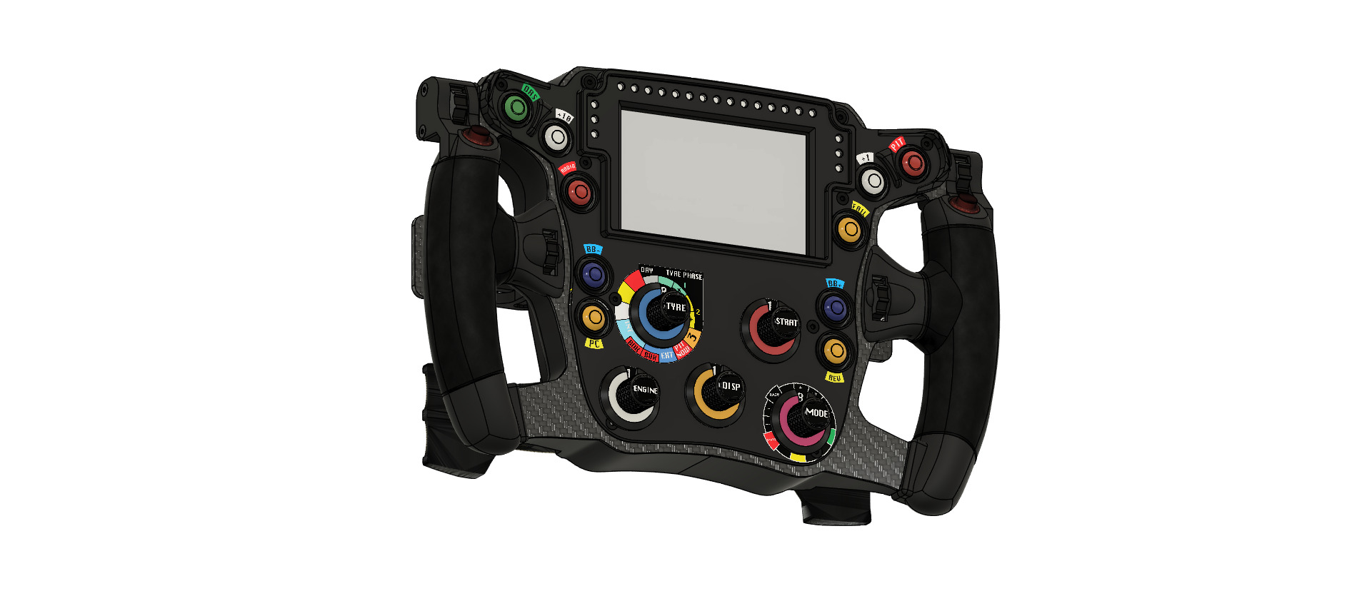 Red Bull F1 Steering Wheel 3D Model - 3D Print for Sim Racing 3D model ...
