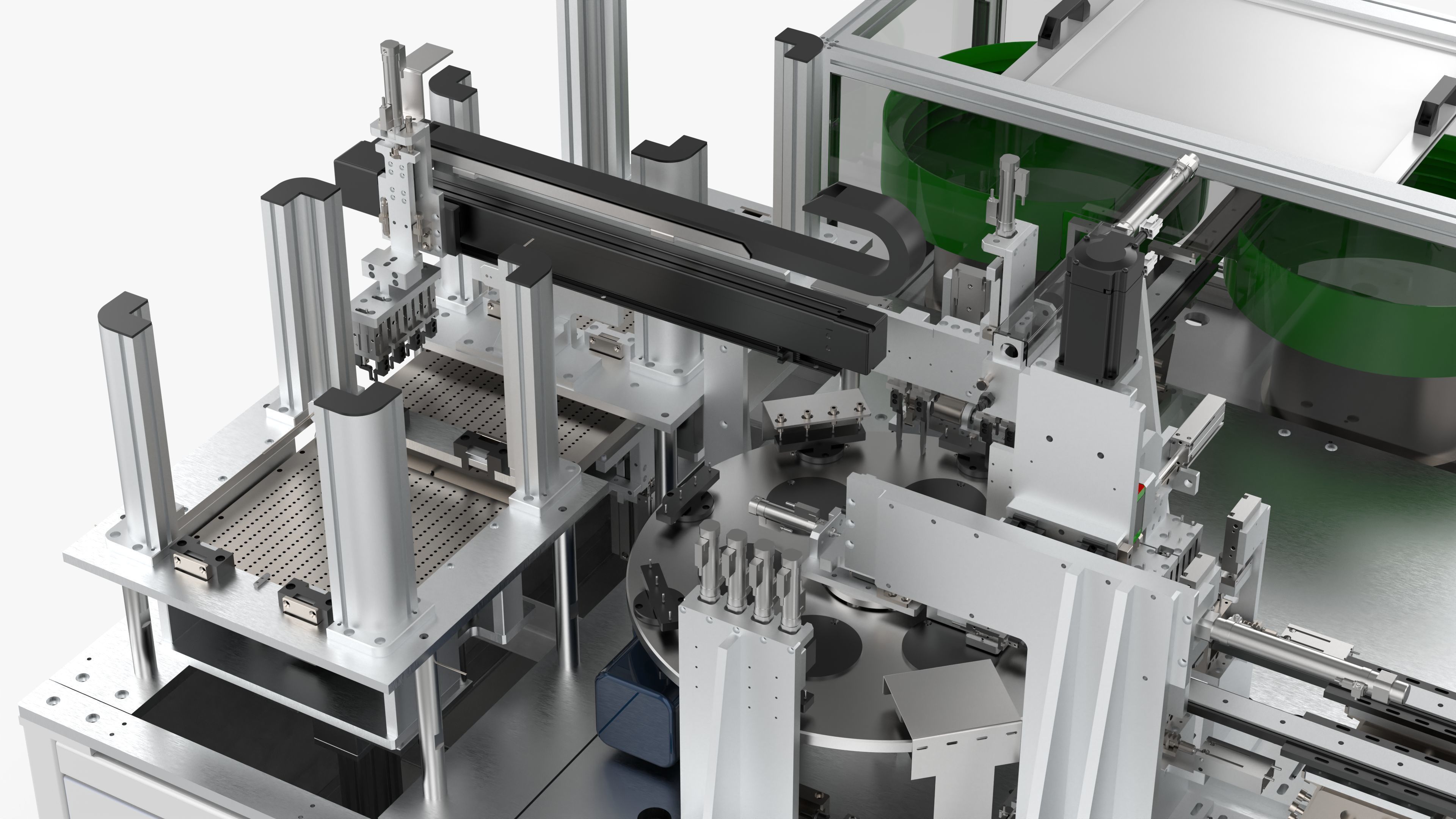 Automatic Spring Distribution and Assembly Swinging Machine 3D model ...