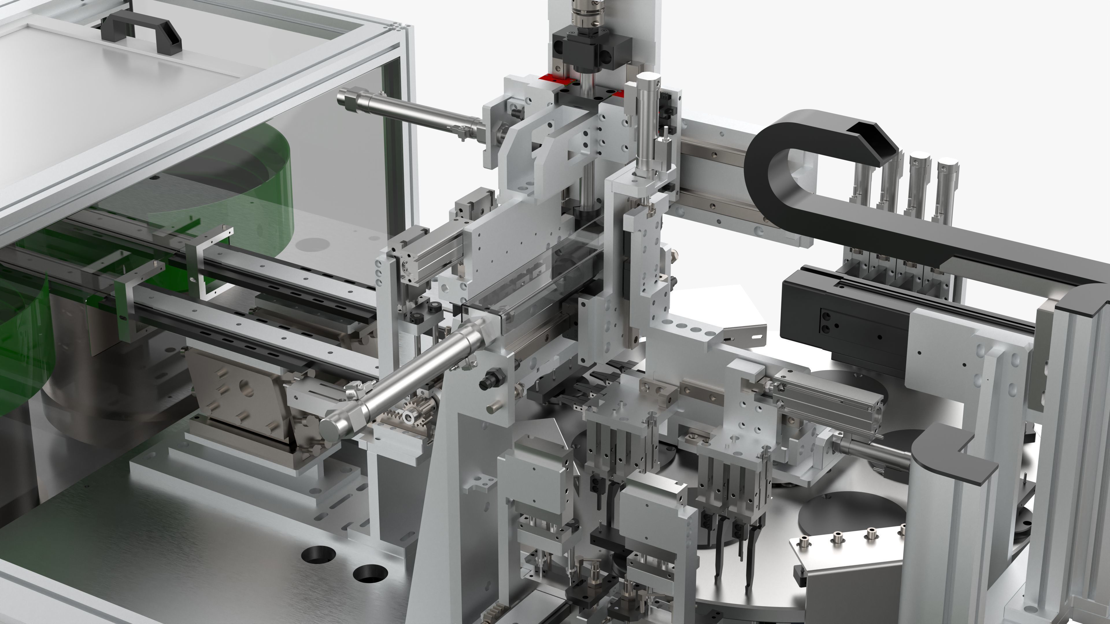 Automatic Spring Distribution and Assembly Swinging Machine 3D model ...