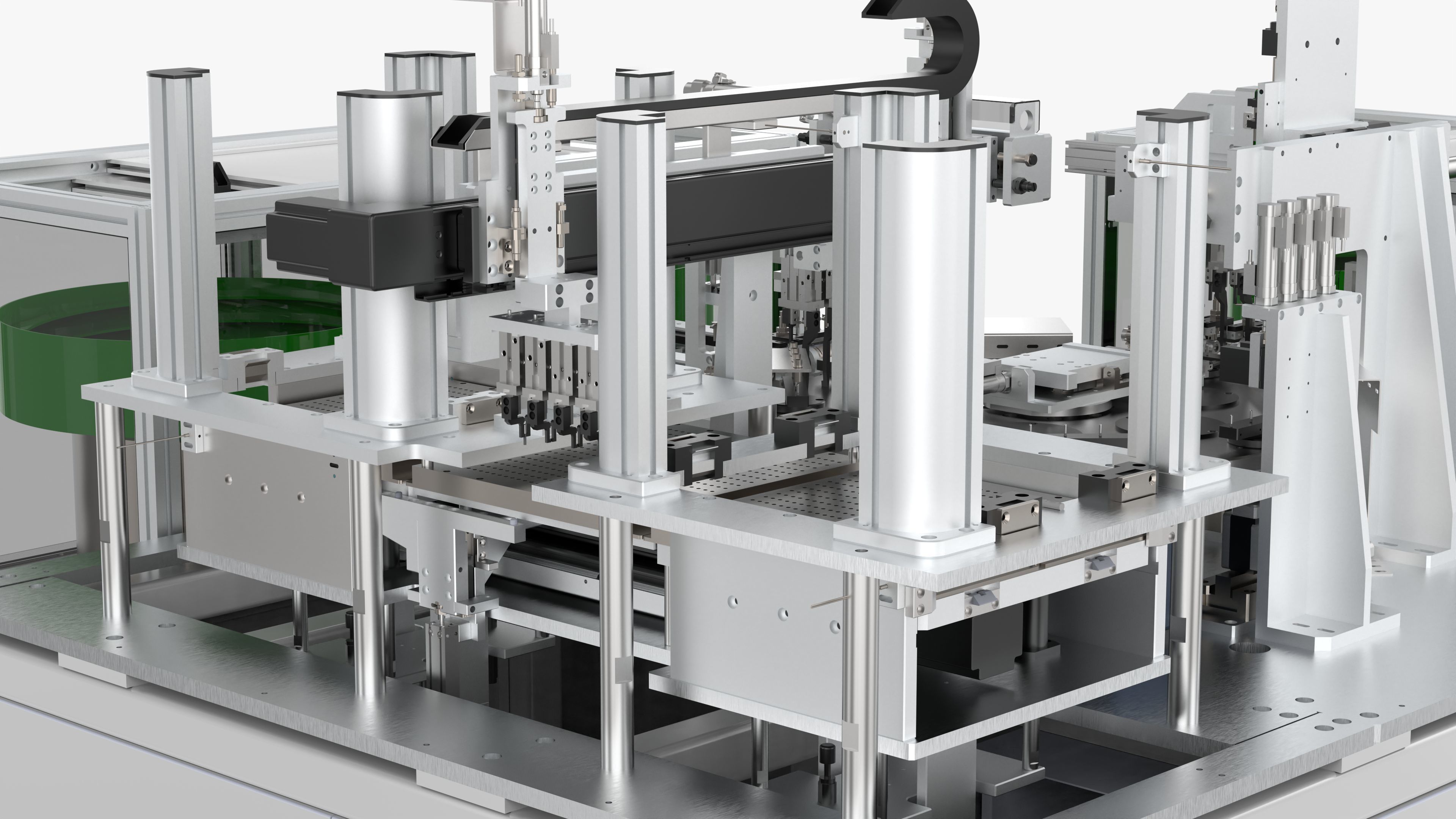 Automatic Spring Distribution and Assembly Swinging Machine 3D model ...