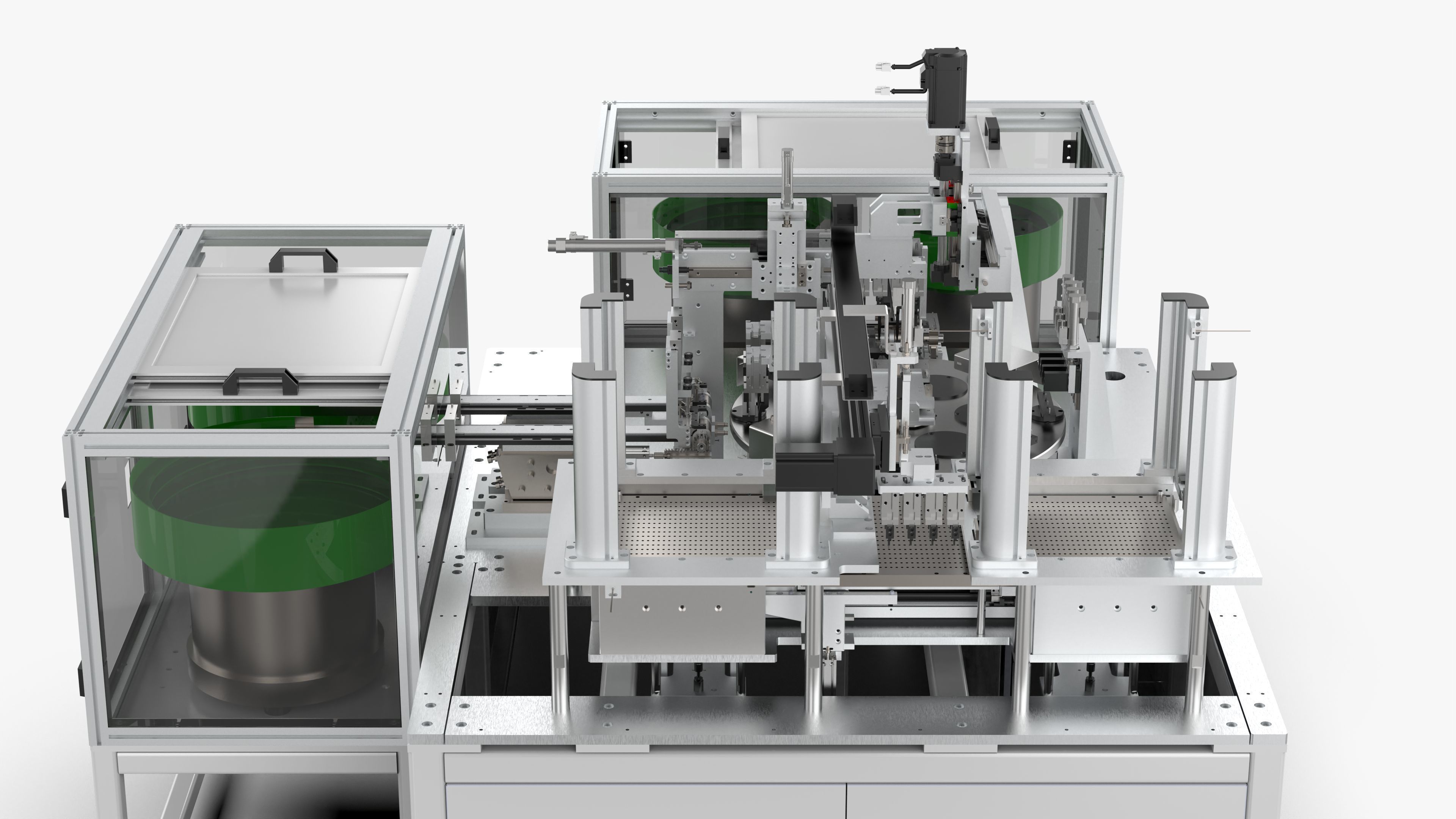 Automatic Spring Distribution and Assembly Swinging Machine 3D model ...