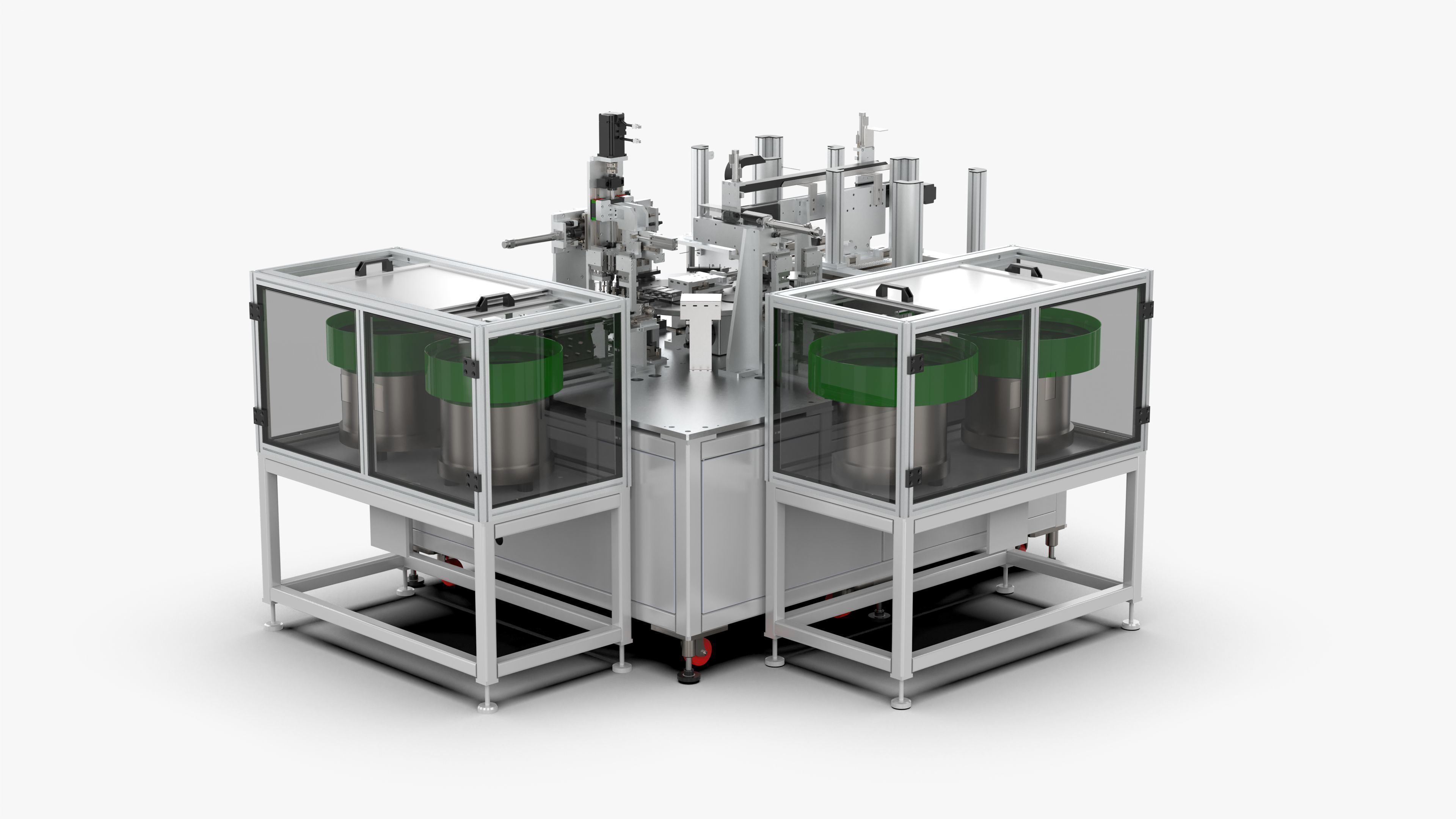 Automatic Spring Distribution and Assembly Swinging Machine 3D model ...