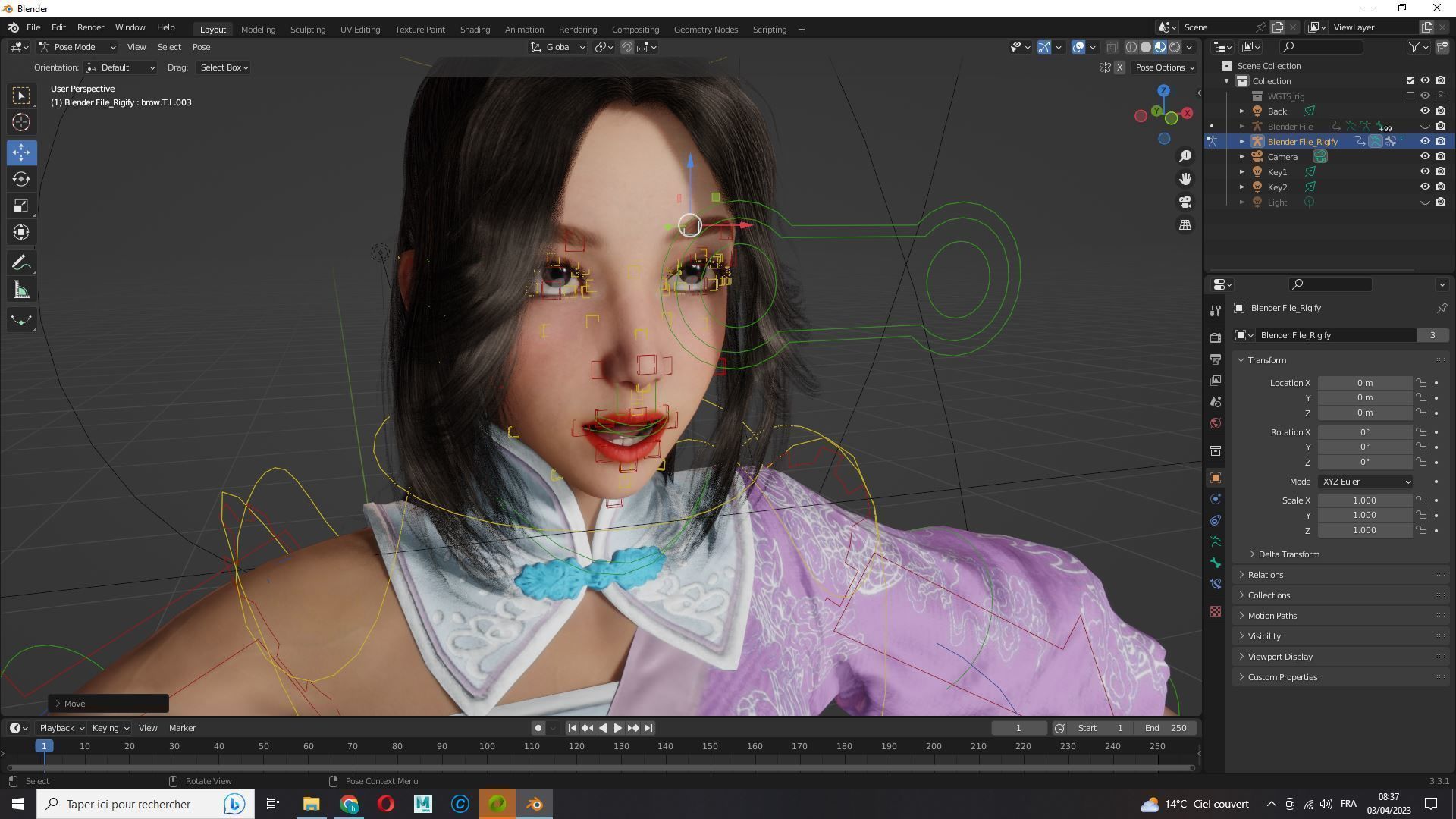 3D model Chinese Girl Full Product VR / AR / low-poly | CGTrader