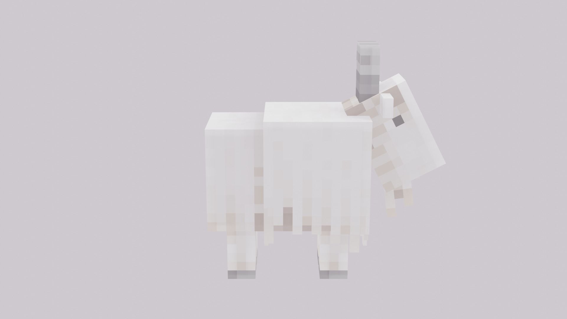 Minecraft Goat 3D model | CGTrader