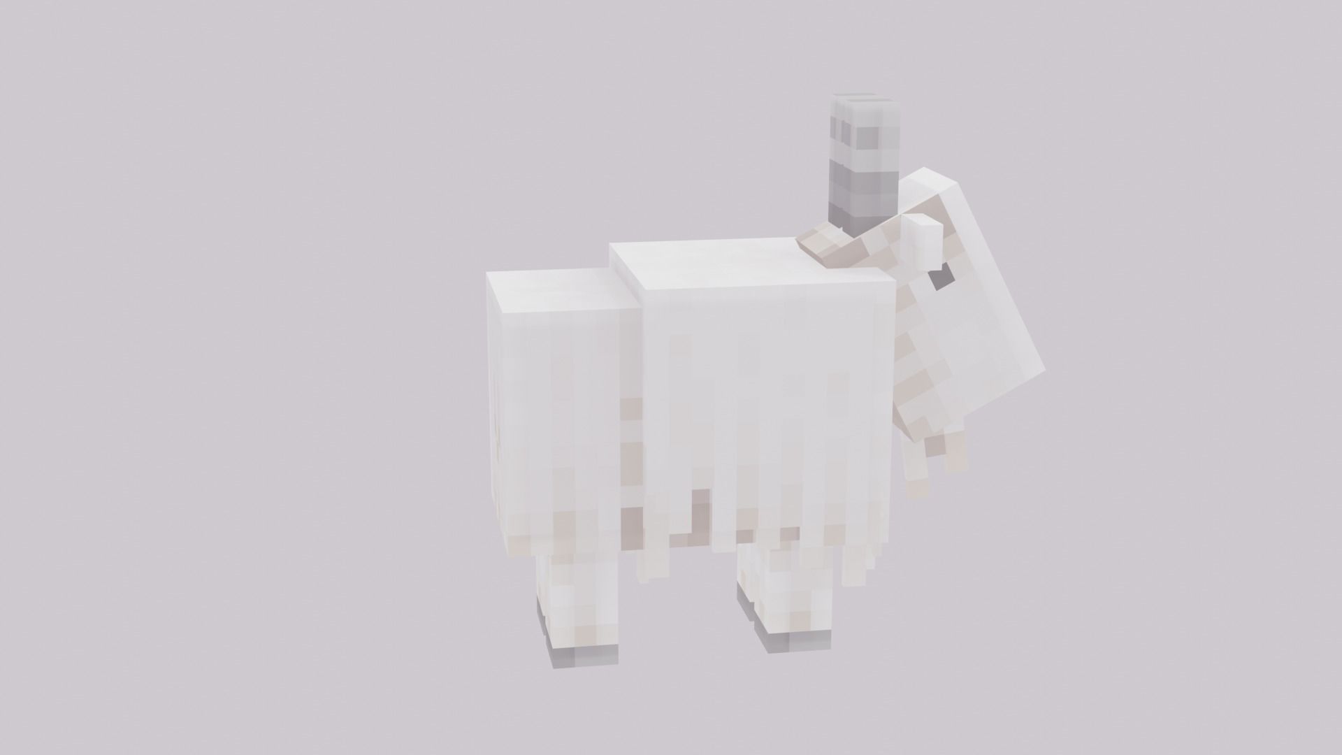 Minecraft Goat 3D model | CGTrader