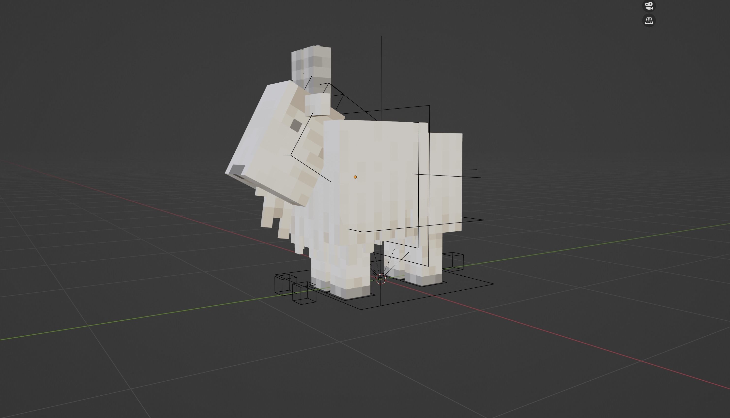 Minecraft Goat 3D model | CGTrader