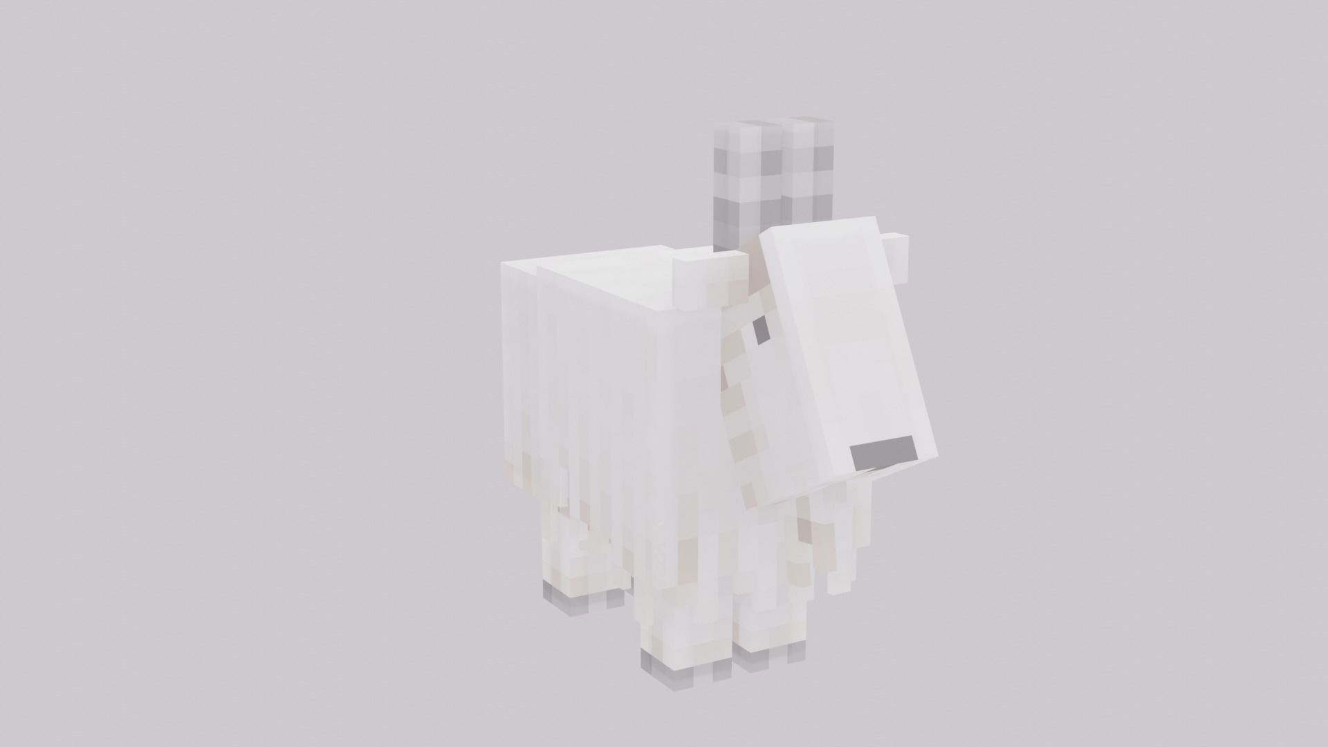 Minecraft Goat 3D model | CGTrader