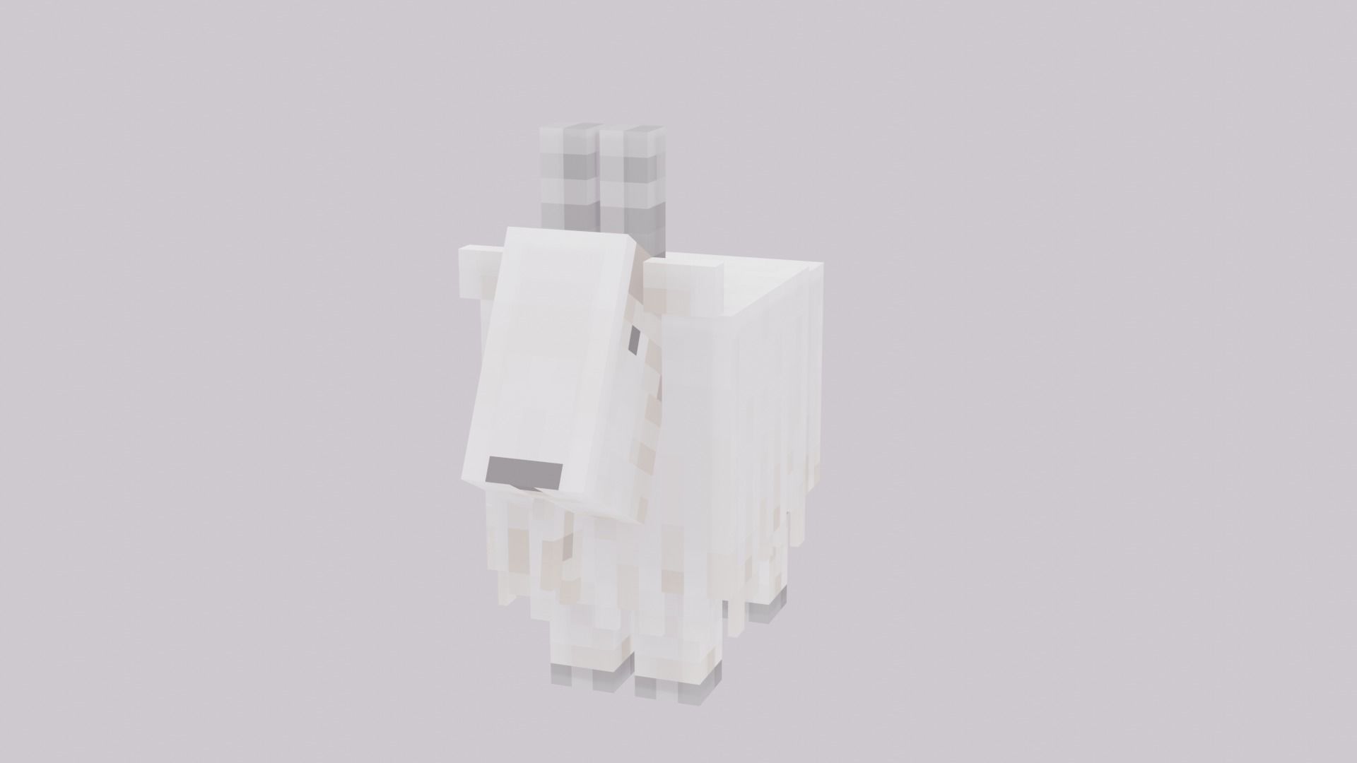 Minecraft Goat 3D model | CGTrader