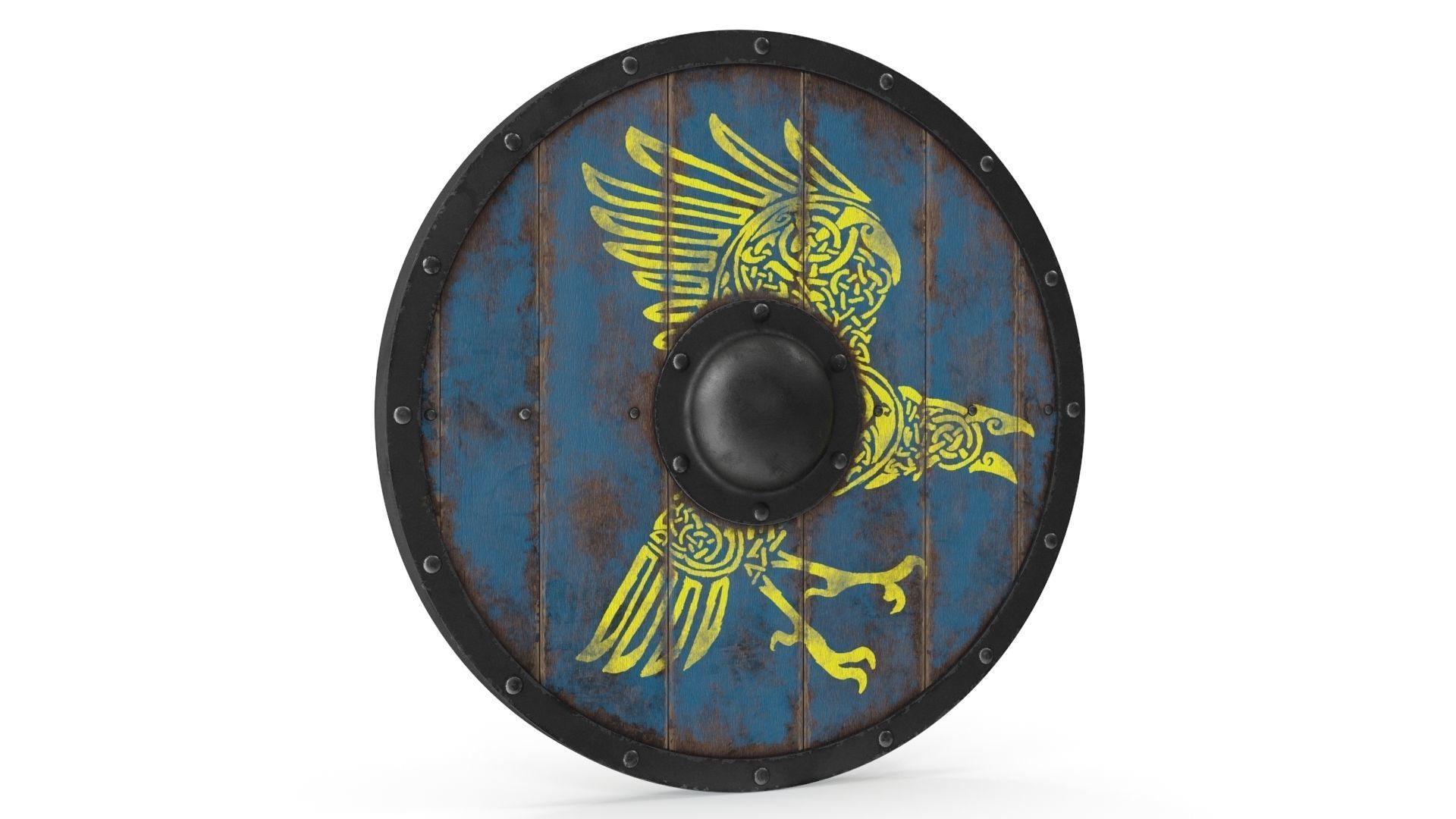 Wooden Viking Shields 3D model | CGTrader