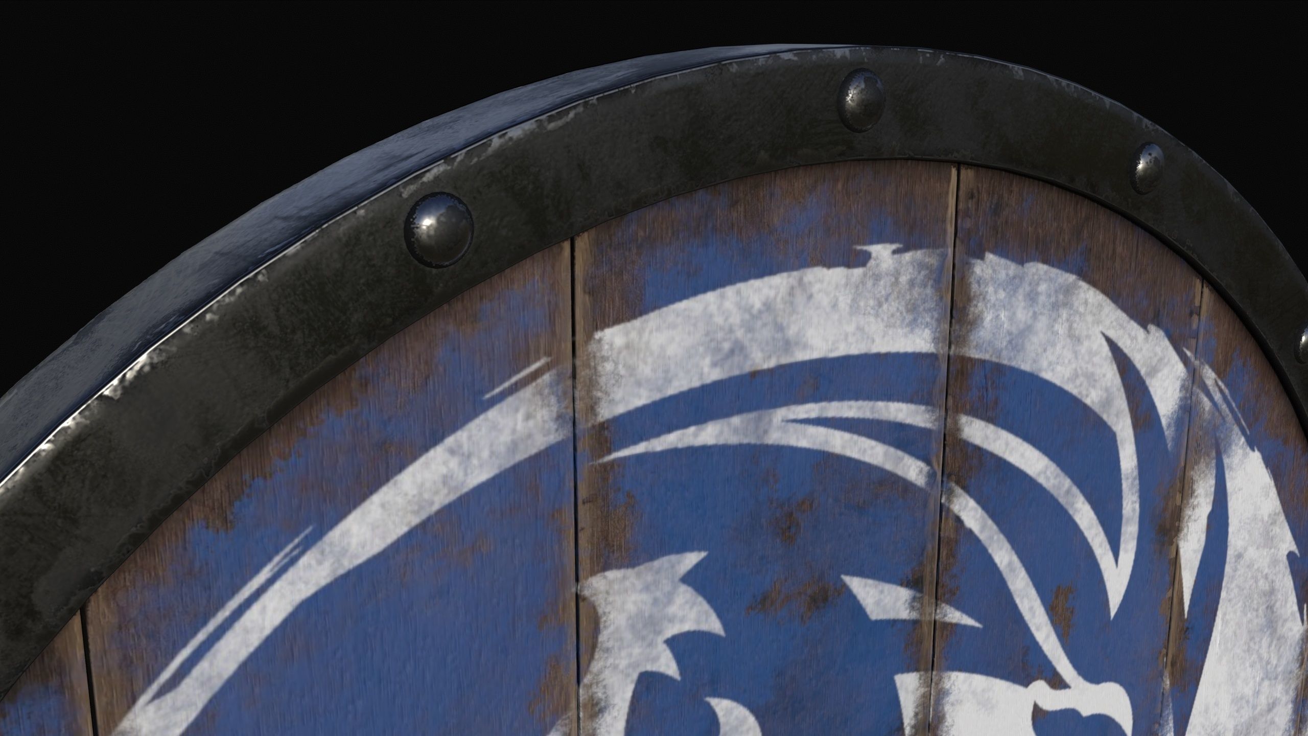 Wooden Viking Shields 3D model | CGTrader