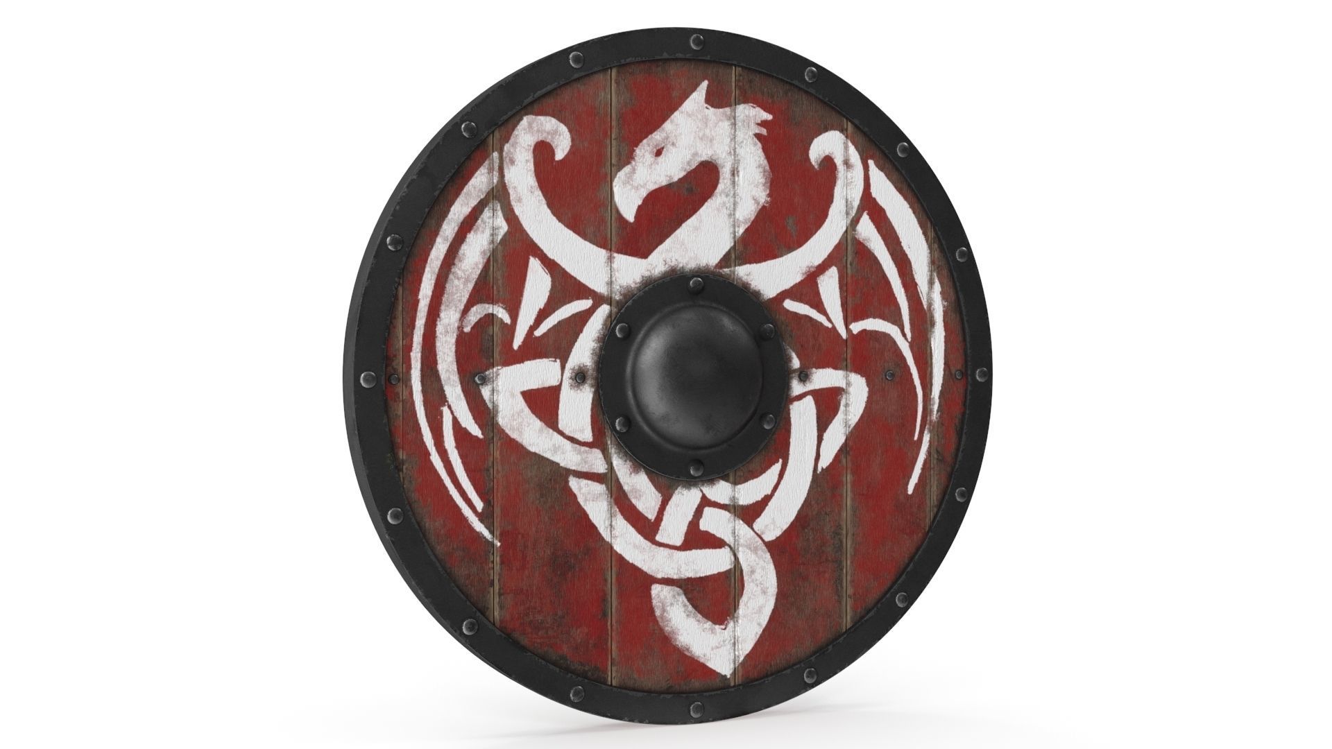 Wooden Viking Shields 3D model | CGTrader