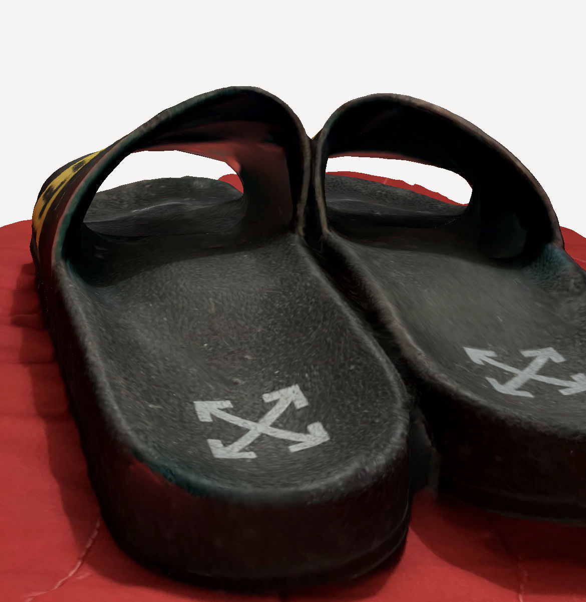 Off White Slippers 3D model 3D printable | CGTrader