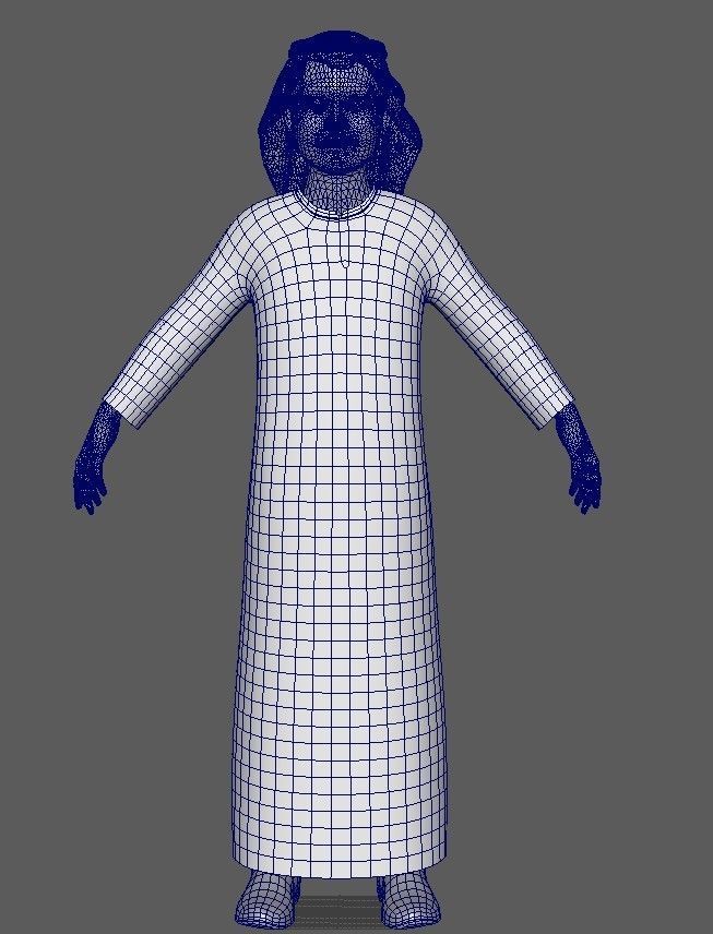 3D model Cartoon Arab Character Pack VR / AR / low-poly | CGTrader