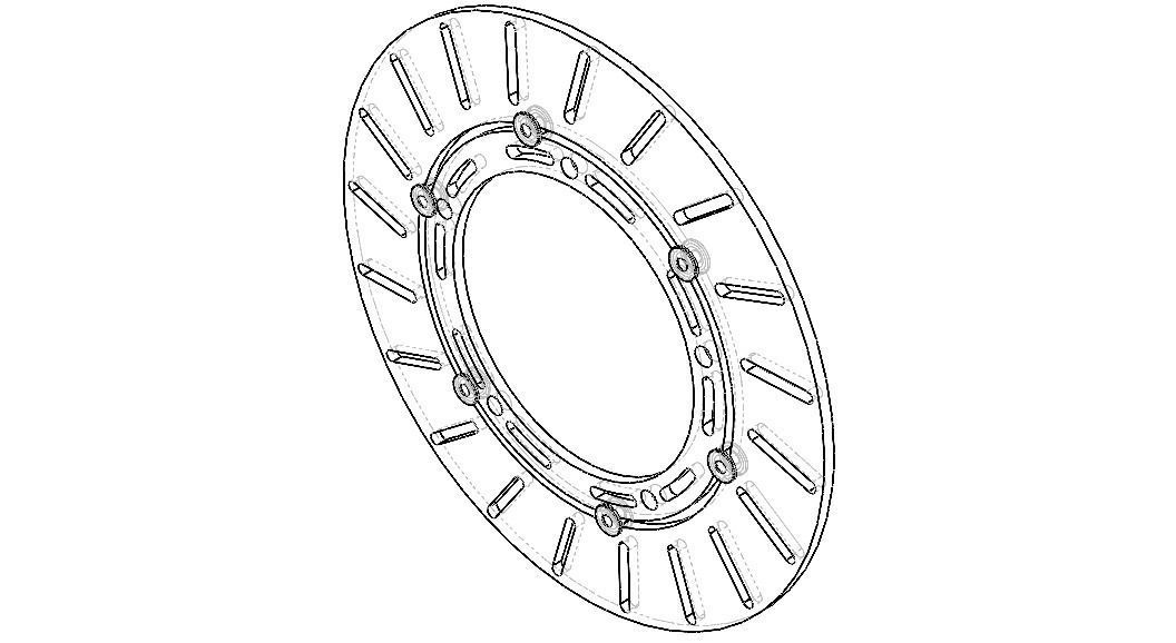 Brake Disc Rotor for Go Kart 3D model rigged | CGTrader