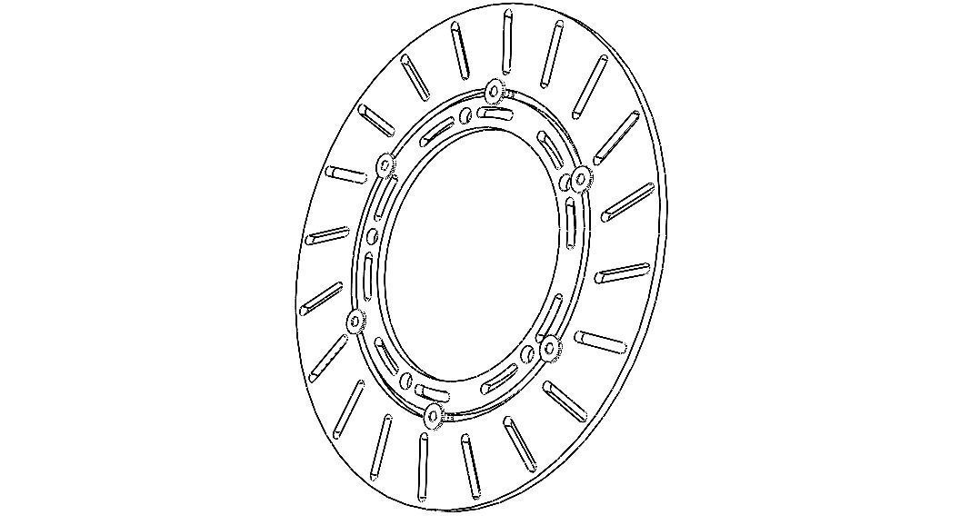 Brake Disc Rotor for Go Kart 3D model rigged | CGTrader