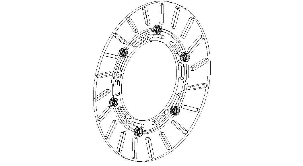 Brake Disc Rotor for Go Kart 3D model rigged | CGTrader