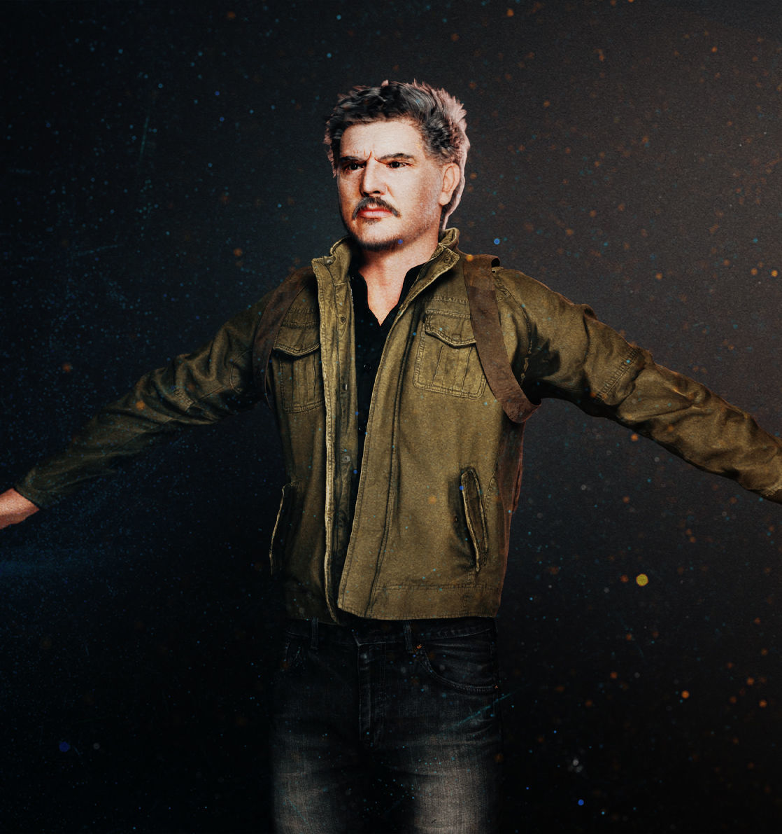Pedro Pascal as Joel 3D model animated rigged | CGTrader