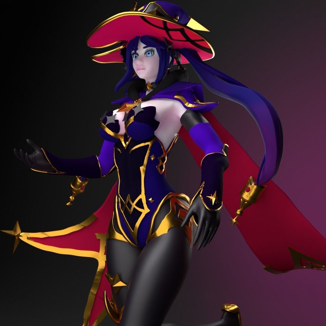 Mona Genshin Impact 3D model | CGTrader