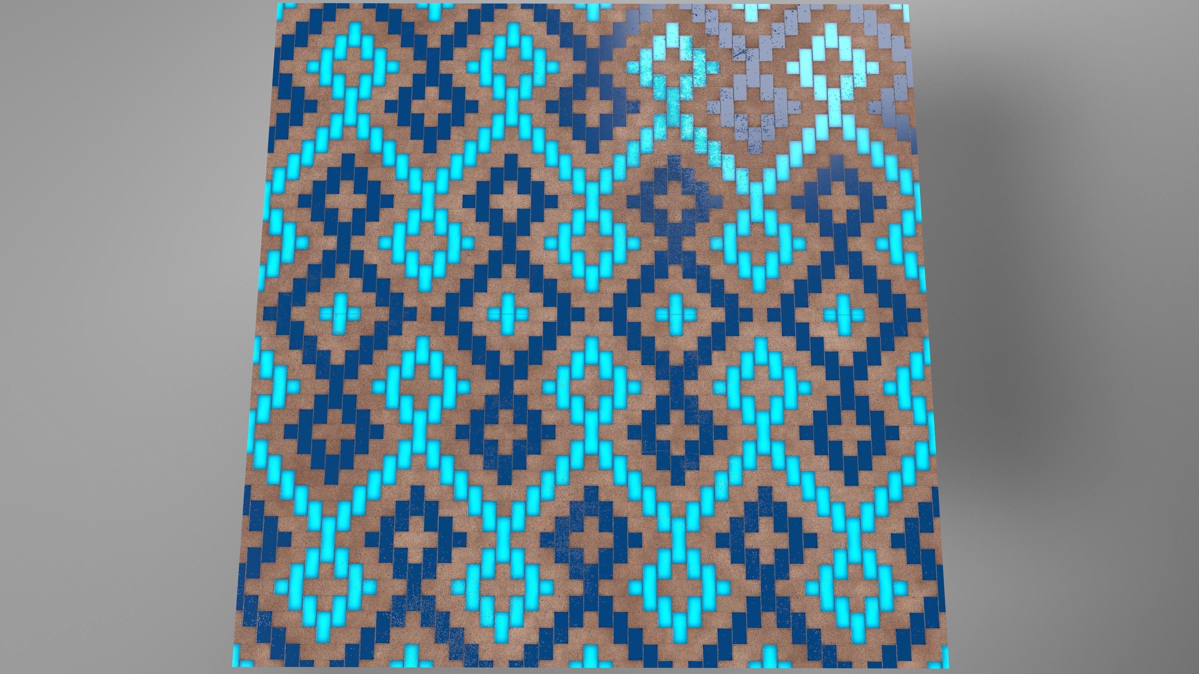 3D model Mosaic Wall VR / AR / low-poly | CGTrader