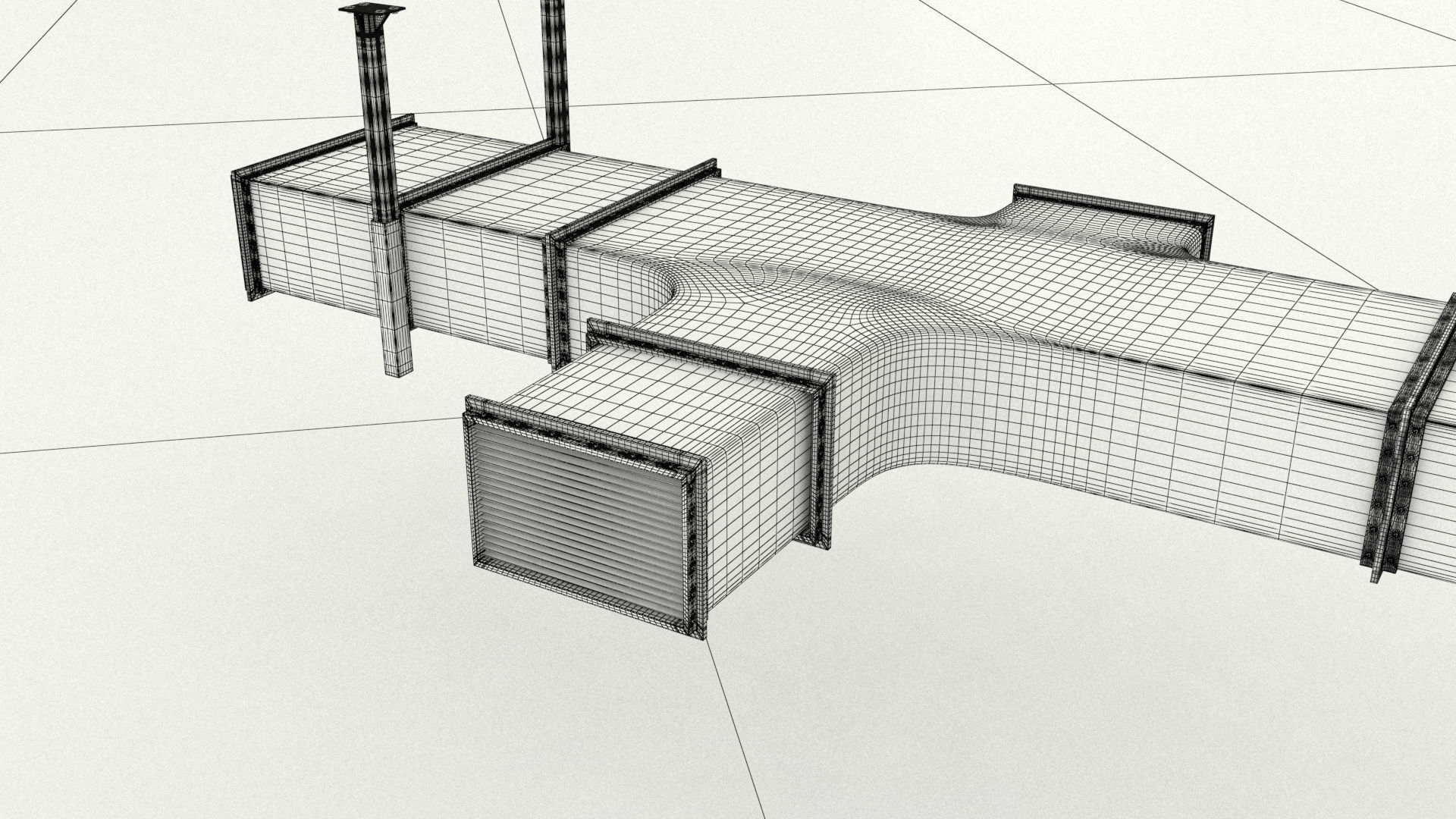 laos HVAC Air Duct 3D model | CGTrader