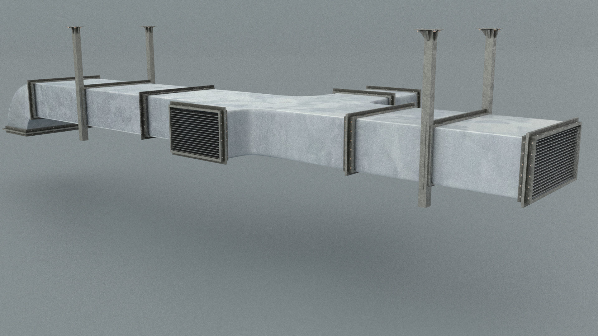 laos HVAC Air Duct 3D model | CGTrader