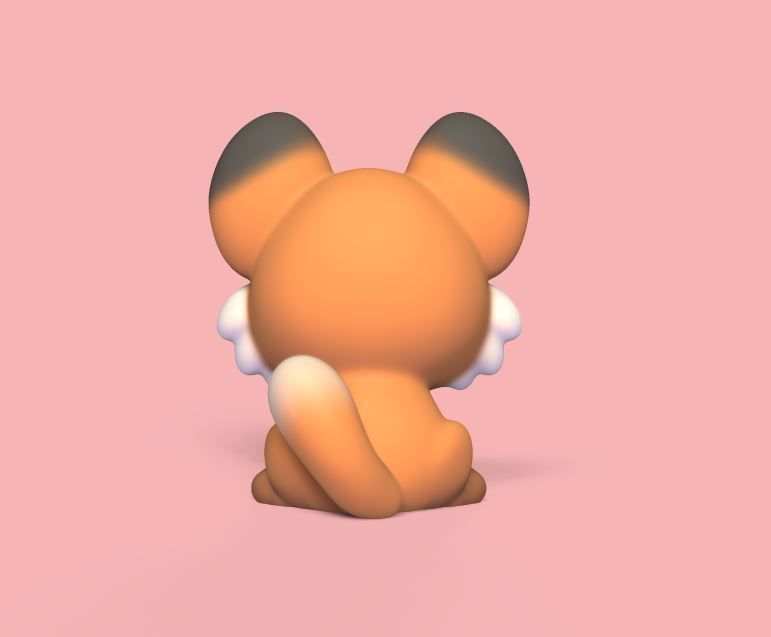 Fox Big Eyes 3D model 3D printable | CGTrader