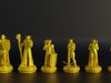 Elf Chess Set - Medieval Chess With 6 Different Model 3D model 3D ...