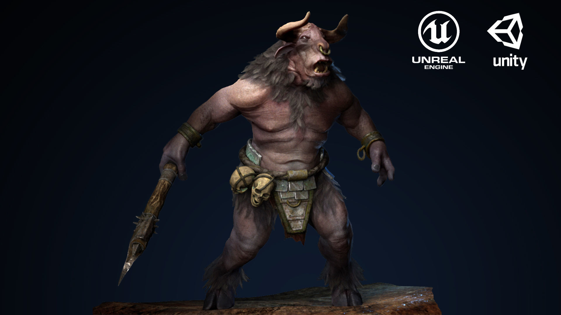 3D model Minotaur Beast of Crete VR / AR / low-poly | CGTrader