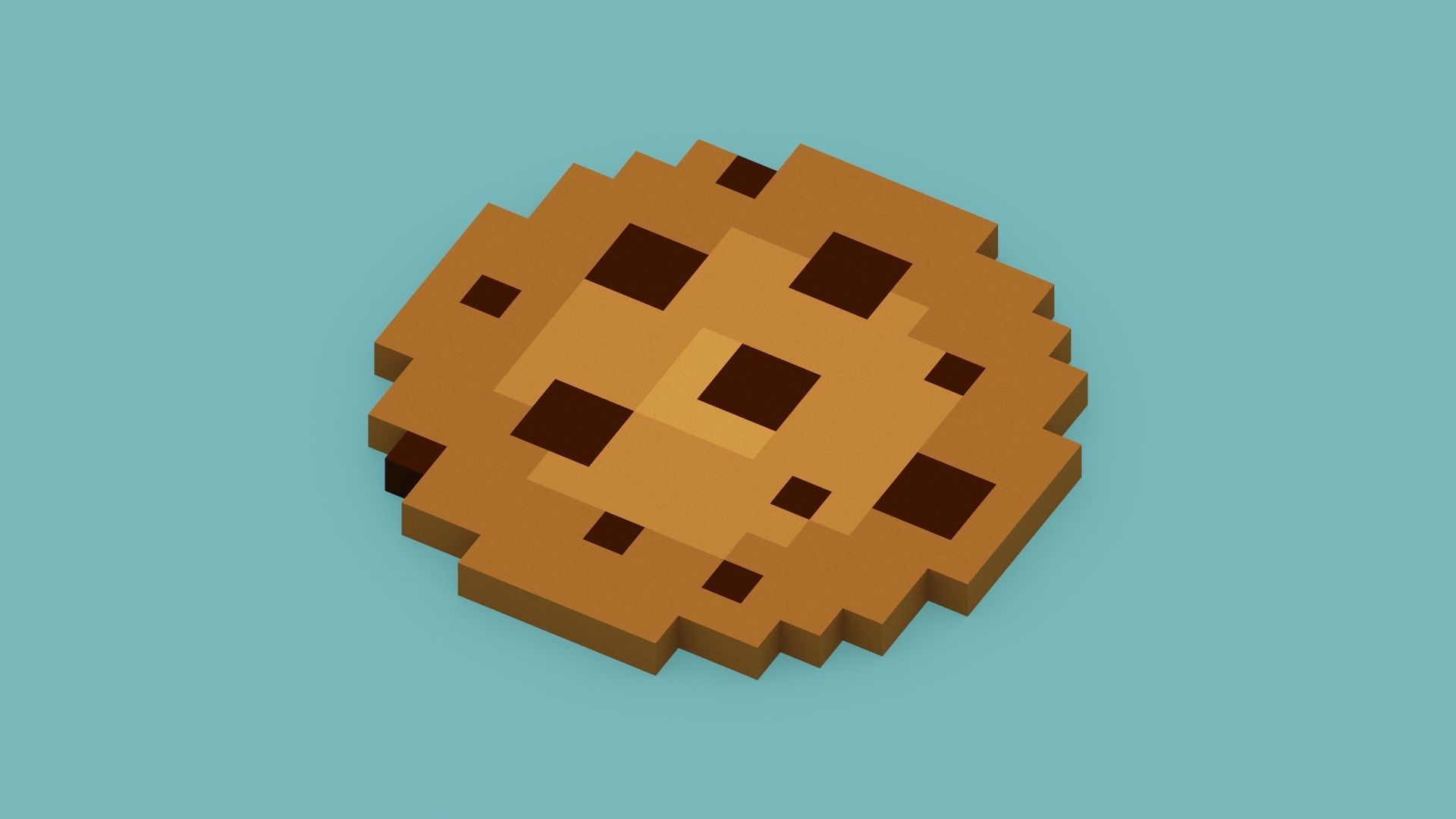 3D model Voxel Cookie VR / AR / low-poly | CGTrader