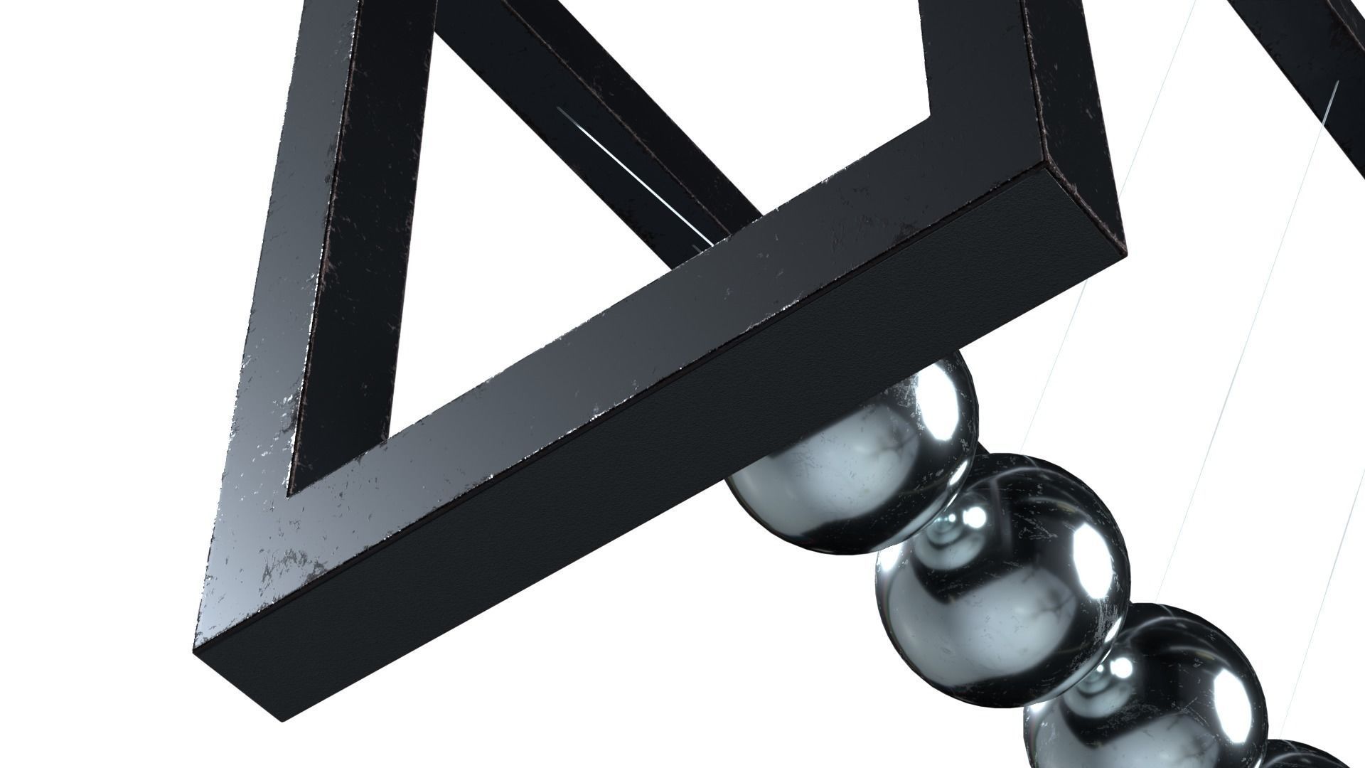 Worn Metal Pendulum 3D model | CGTrader