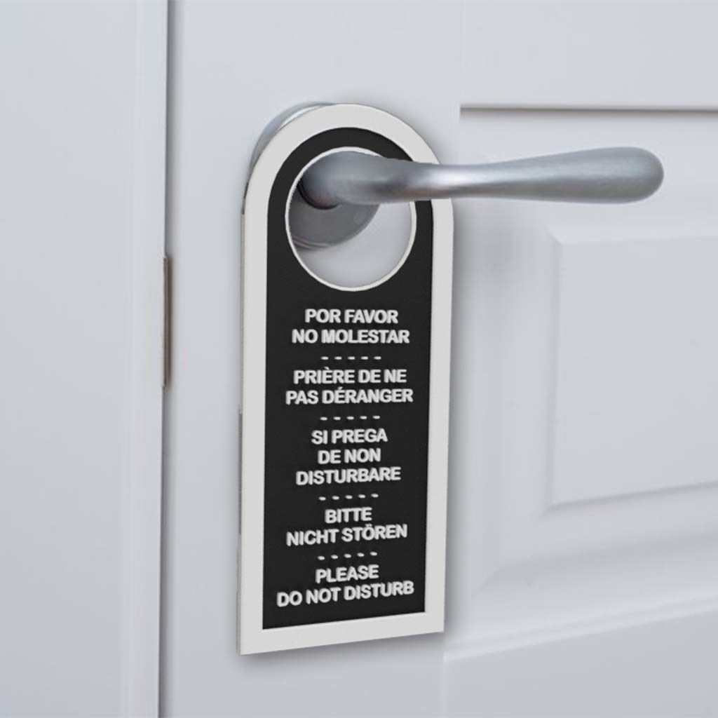 PLEASE DO NOT DISTURB SIGN - SEVERAL LANGUAGES 3D model 3D printable ...