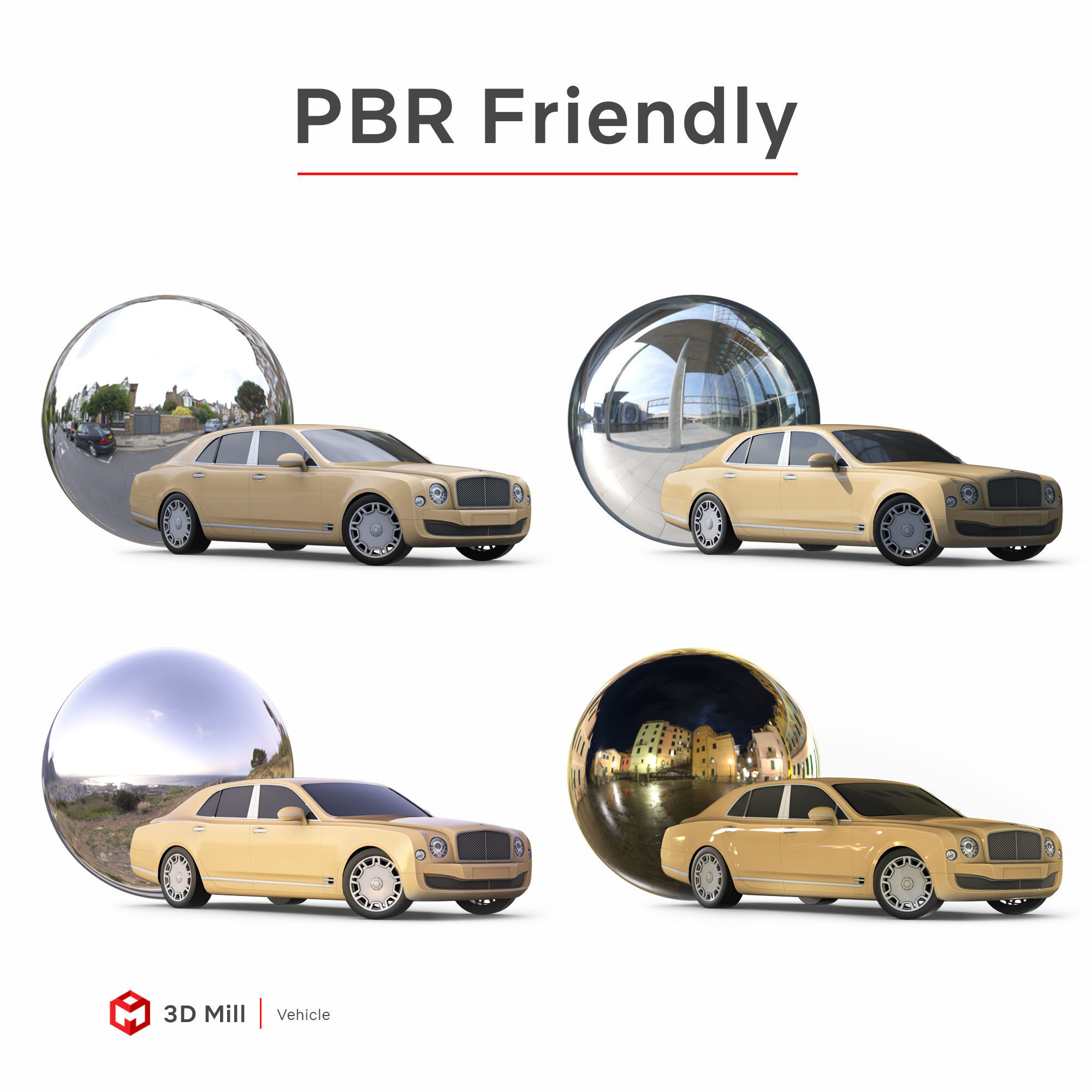 Bentley Mulsanne free VR / AR / low-poly 3D model | CGTrader