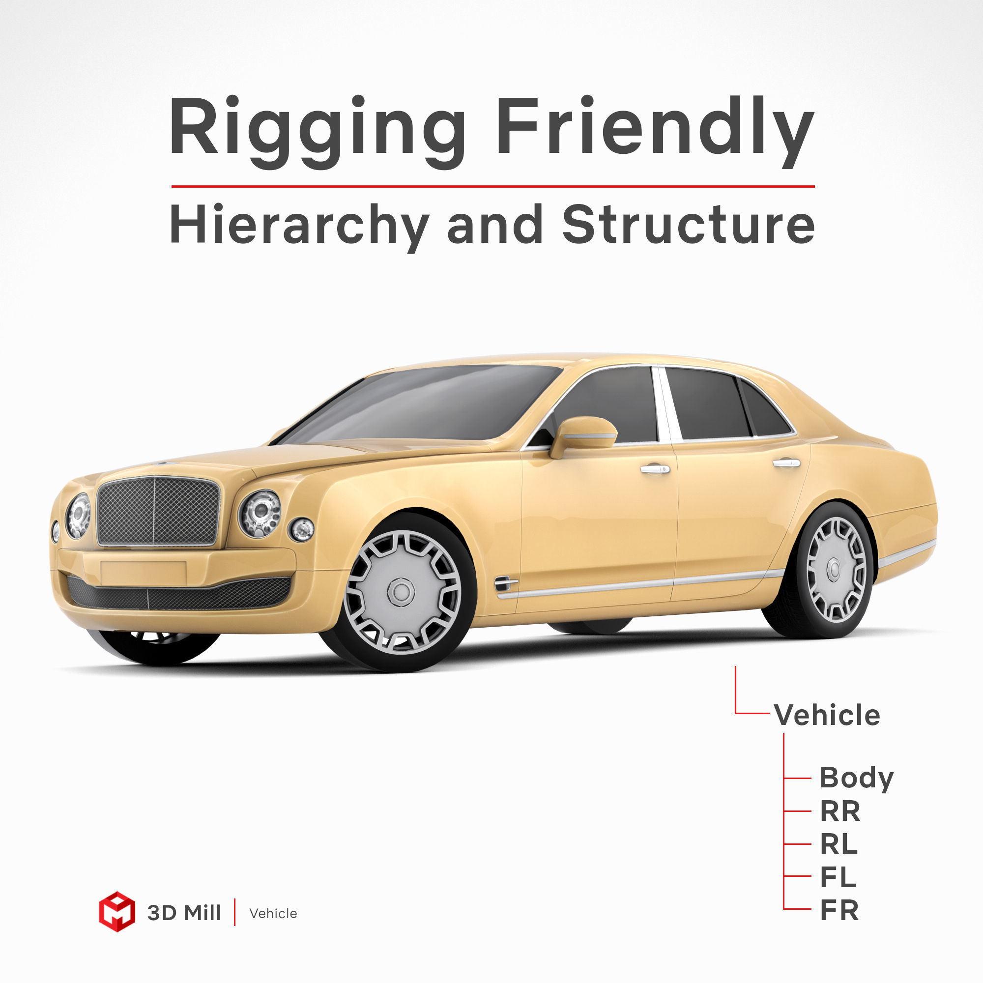 Bentley Mulsanne free VR / AR / low-poly 3D model | CGTrader